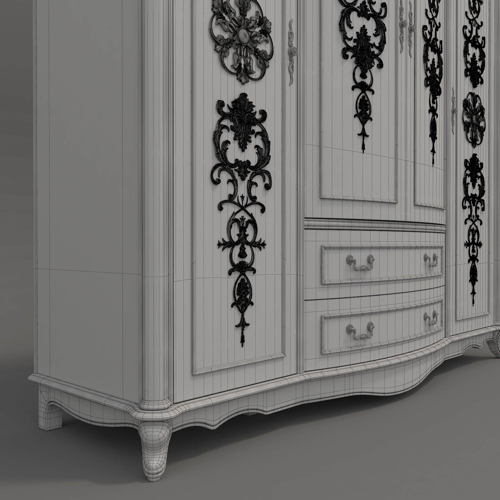 Classic Wardrobe - 3D Model by nhattuankts