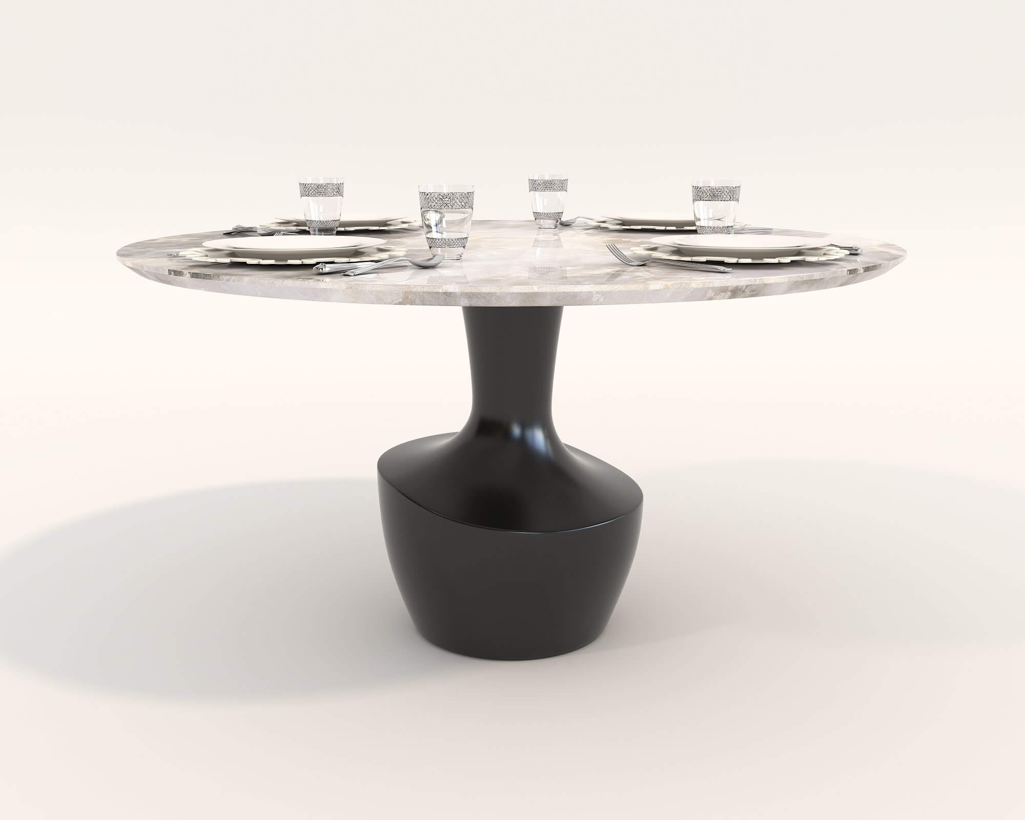 Contemporary Design Table and Chair Set 17 - 3D Model by nhattuankts