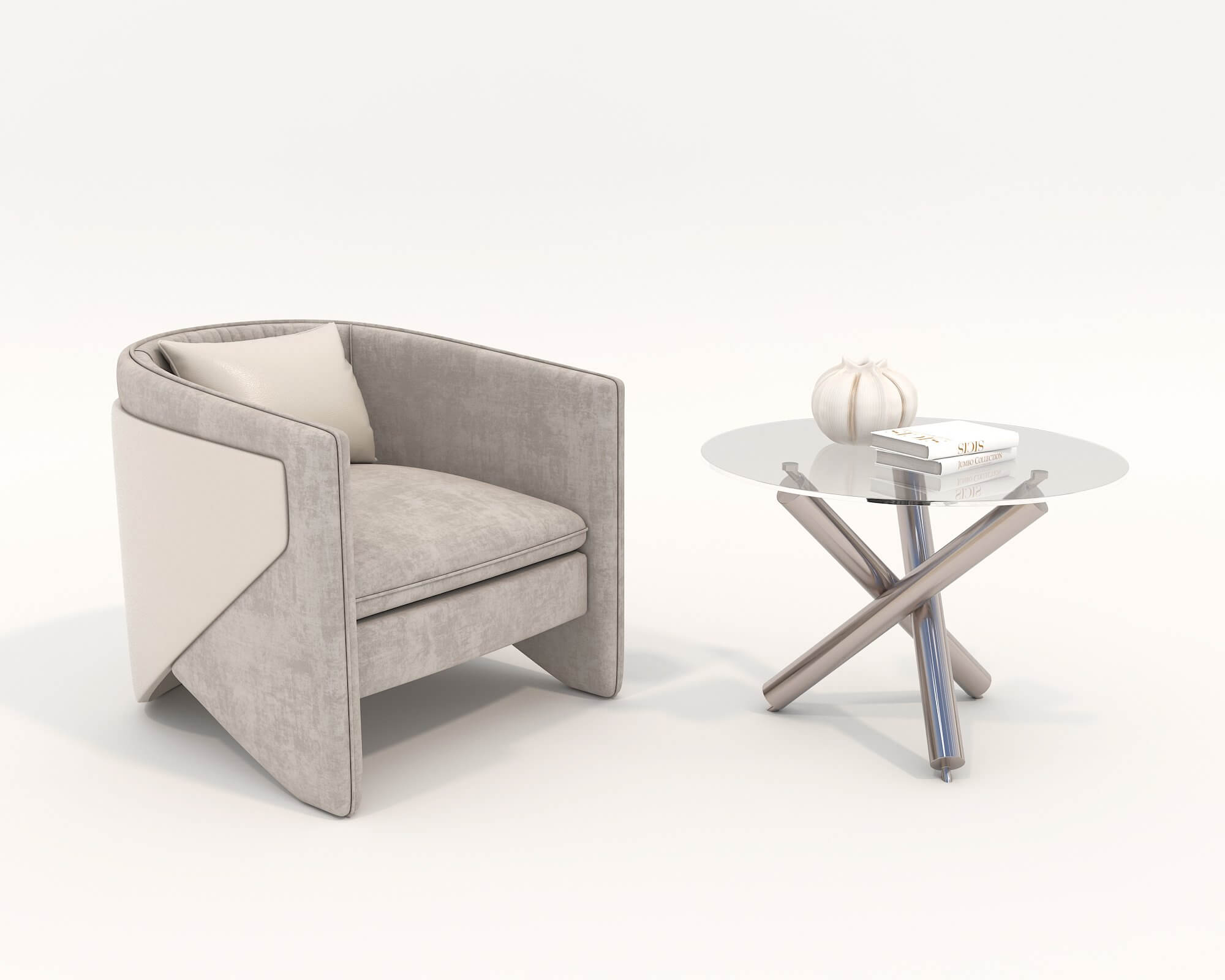 Contemporary Design Table and Chair Set 20 - 3D Model by nhattuankts