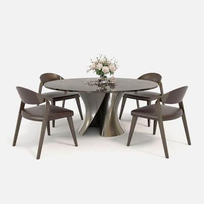 Contemporary Chair and Coffee Table 7 - 3D Model by nhattuankts