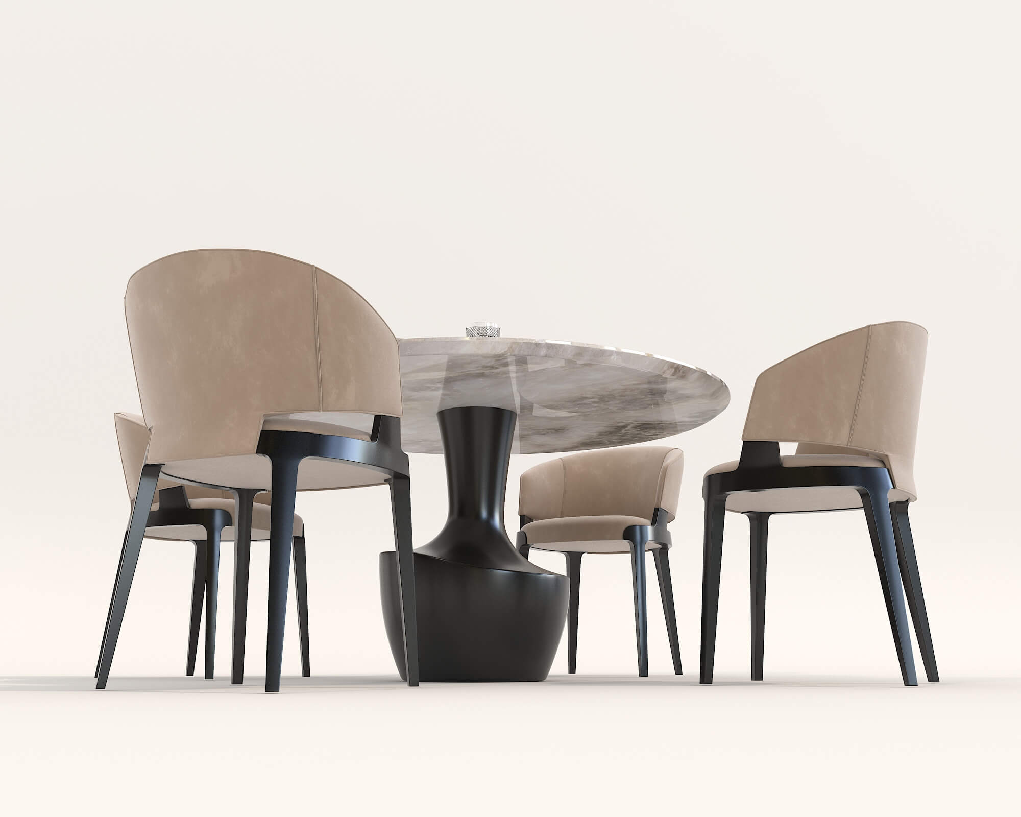 Contemporary Design Table and Chairs 8 - 3D Model by nhattuankts