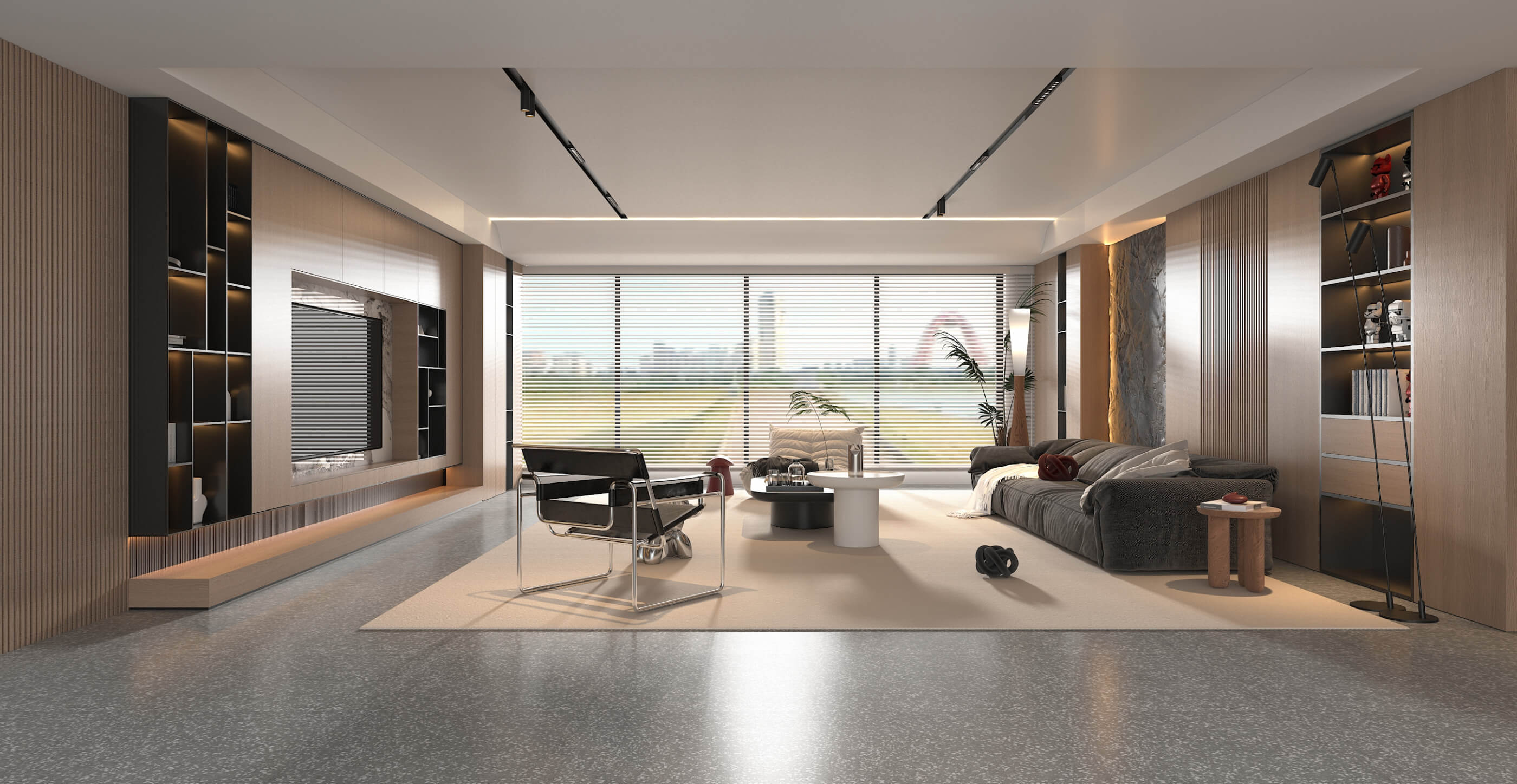 Contemporary Living Room Scene - 3D Model by nhattuankts