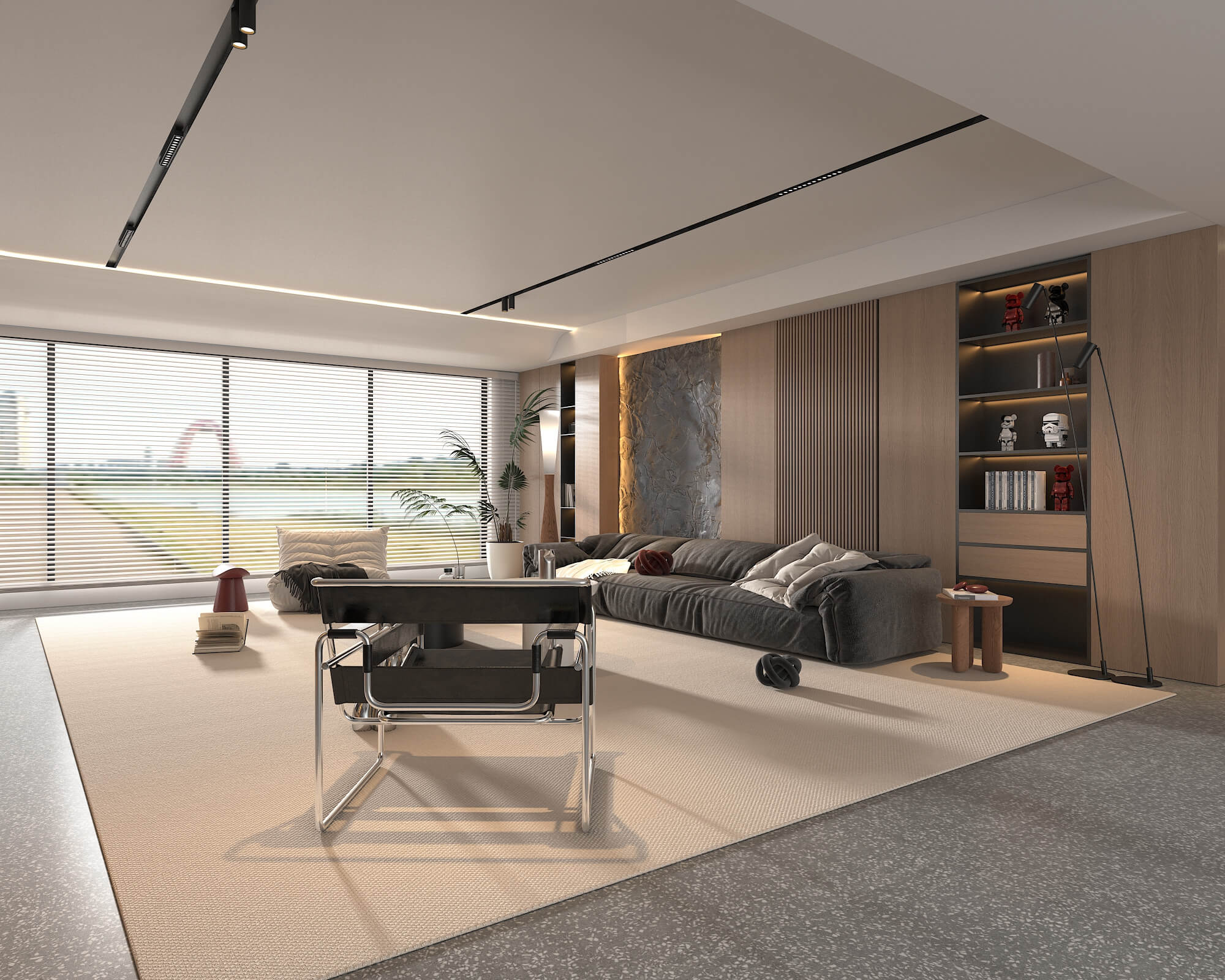 Contemporary Living Room Scene - 3D Model by nhattuankts