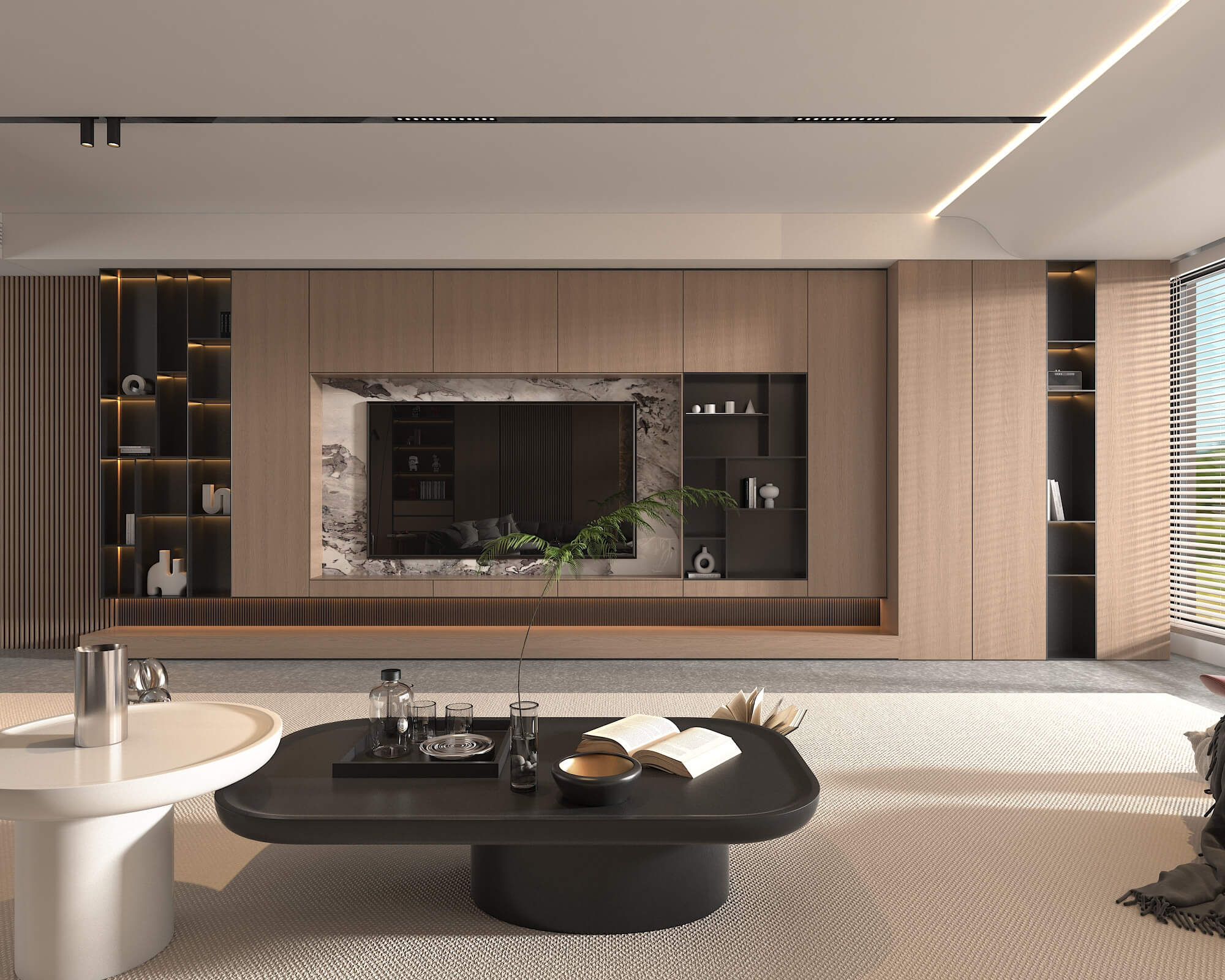 Contemporary Living Room Scene - 3D Model by nhattuankts