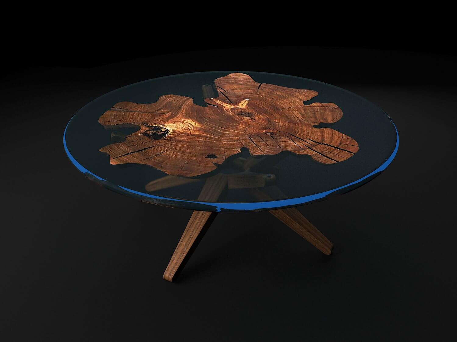 Epoxy Resin Coffee Table 2 - 3D Model by nhattuankts