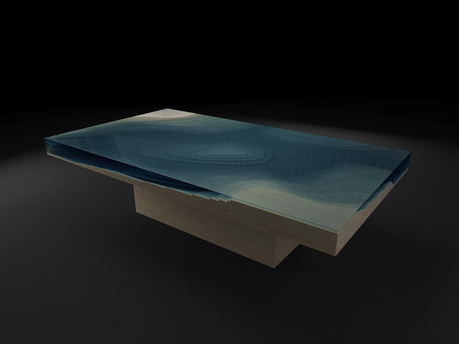 Epoxy Resin Coffee Table - 3D Model by nhattuankts