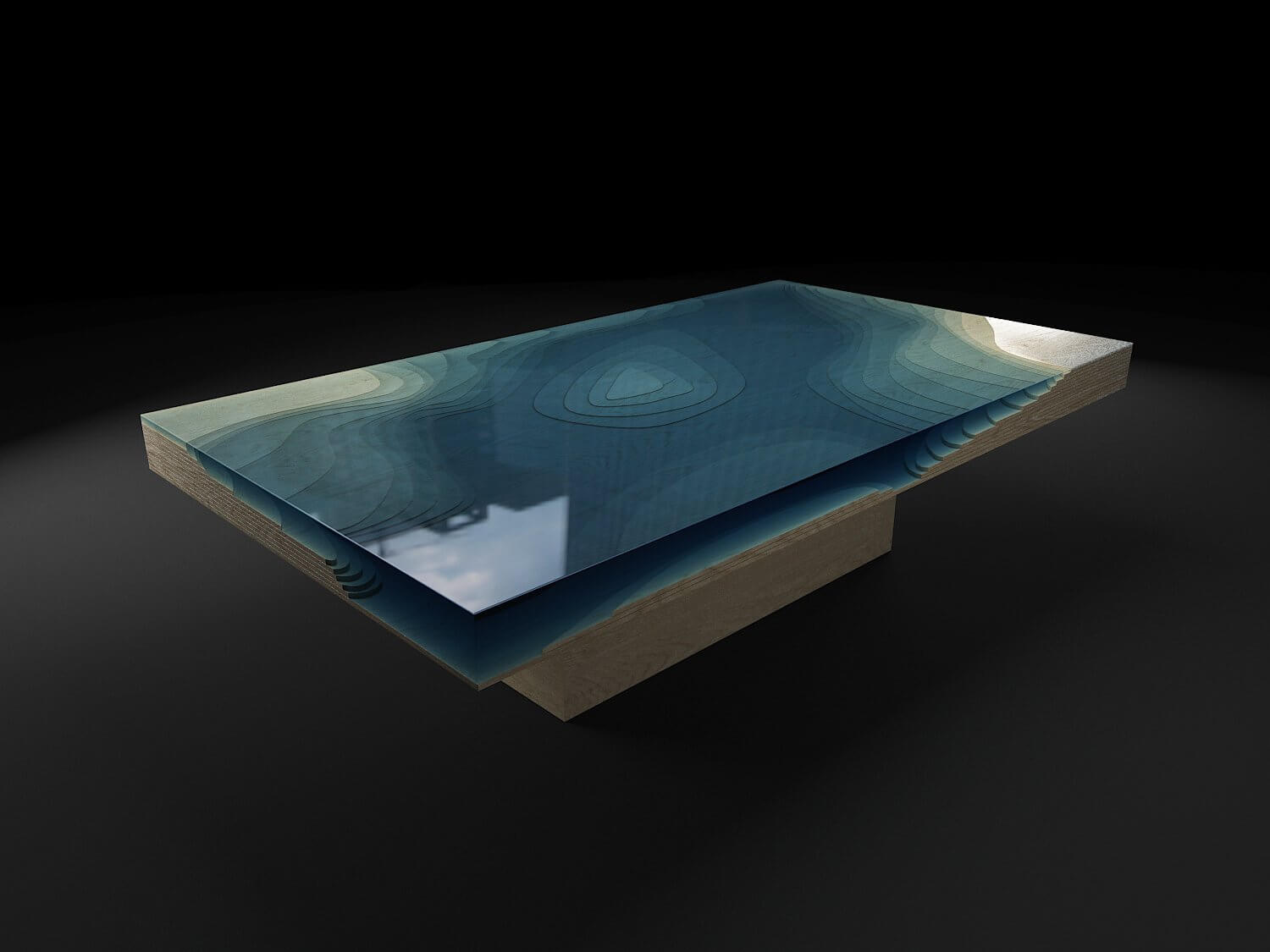 Epoxy Resin Coffee Table - 3D Model by nhattuankts