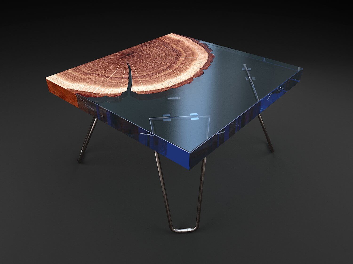 Epoxy Resin Coffee Table - 3D Model by nhattuankts