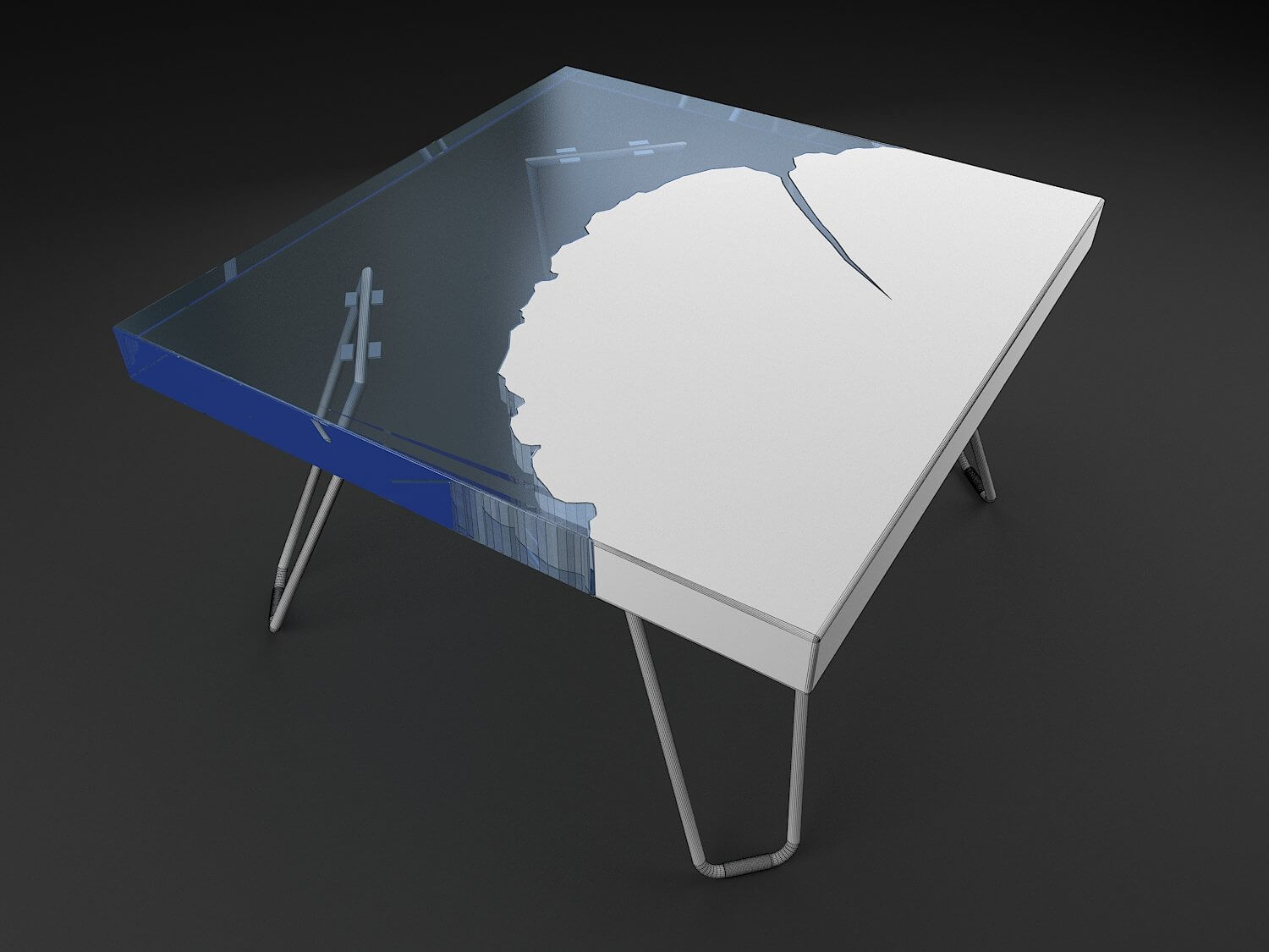 Epoxy Resin Coffee Table - 3D Model by nhattuankts
