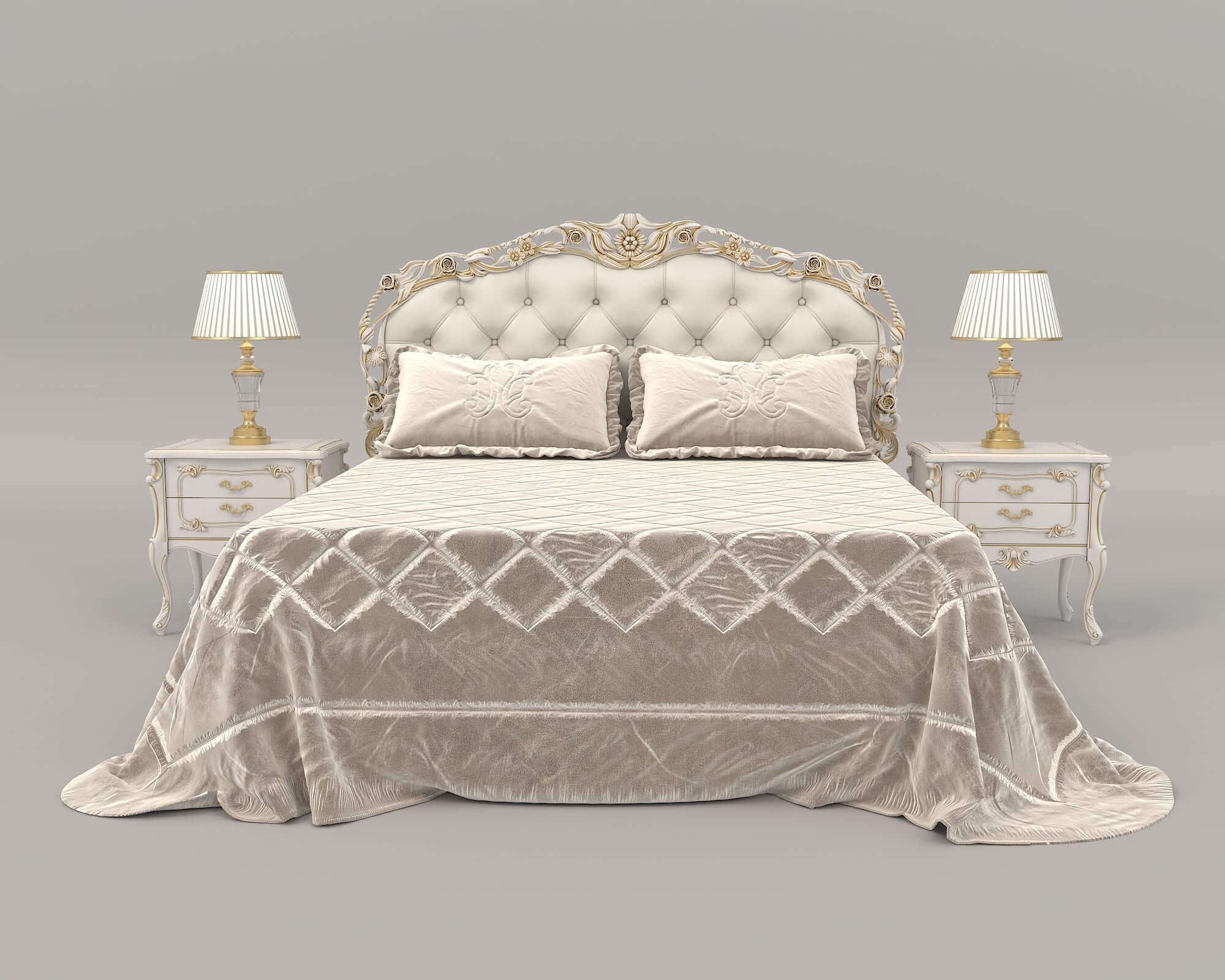 European Style Bed 16 - 3D Model by nhattuankts