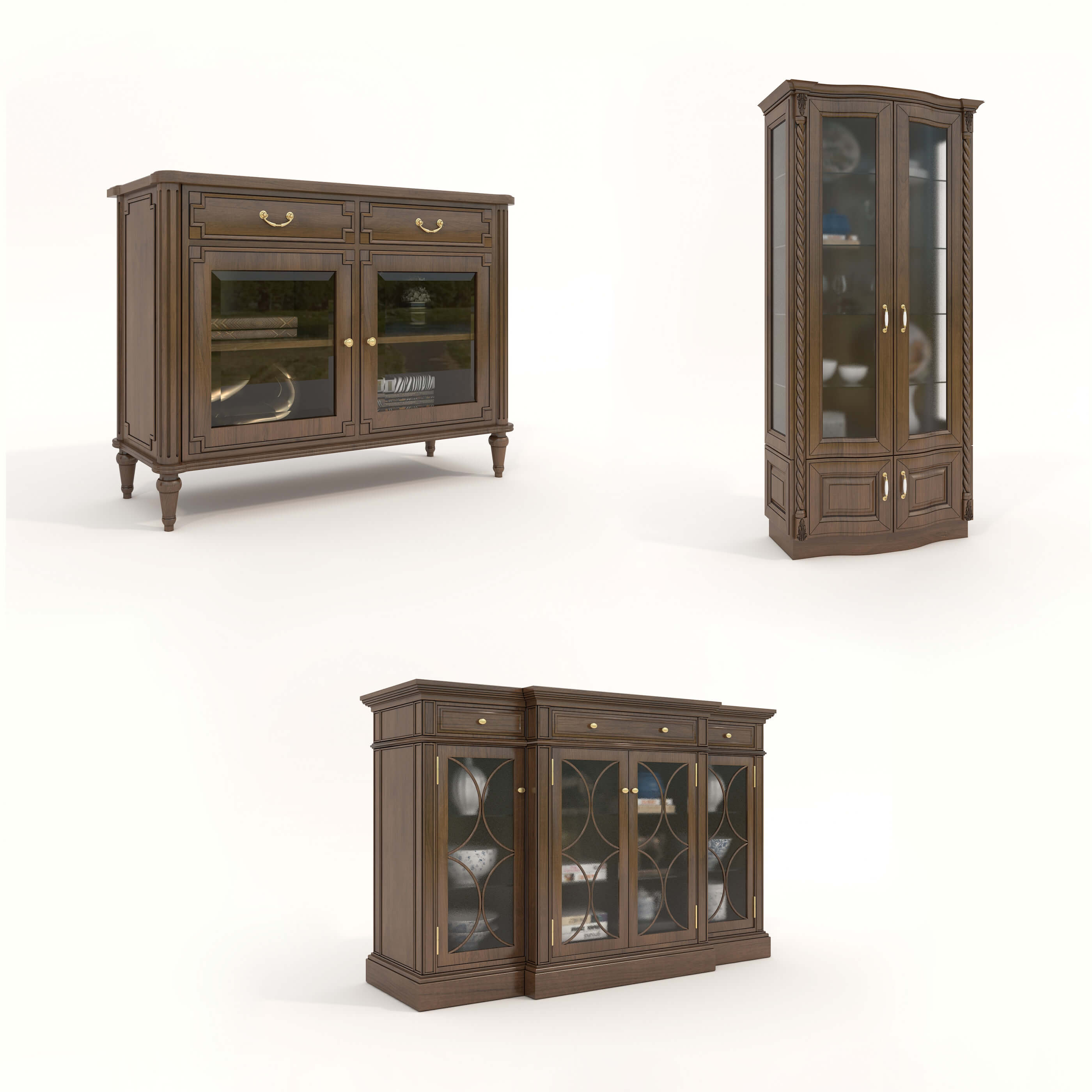 European Style Cabinets Collection 5 - 3D Model by nhattuankts
