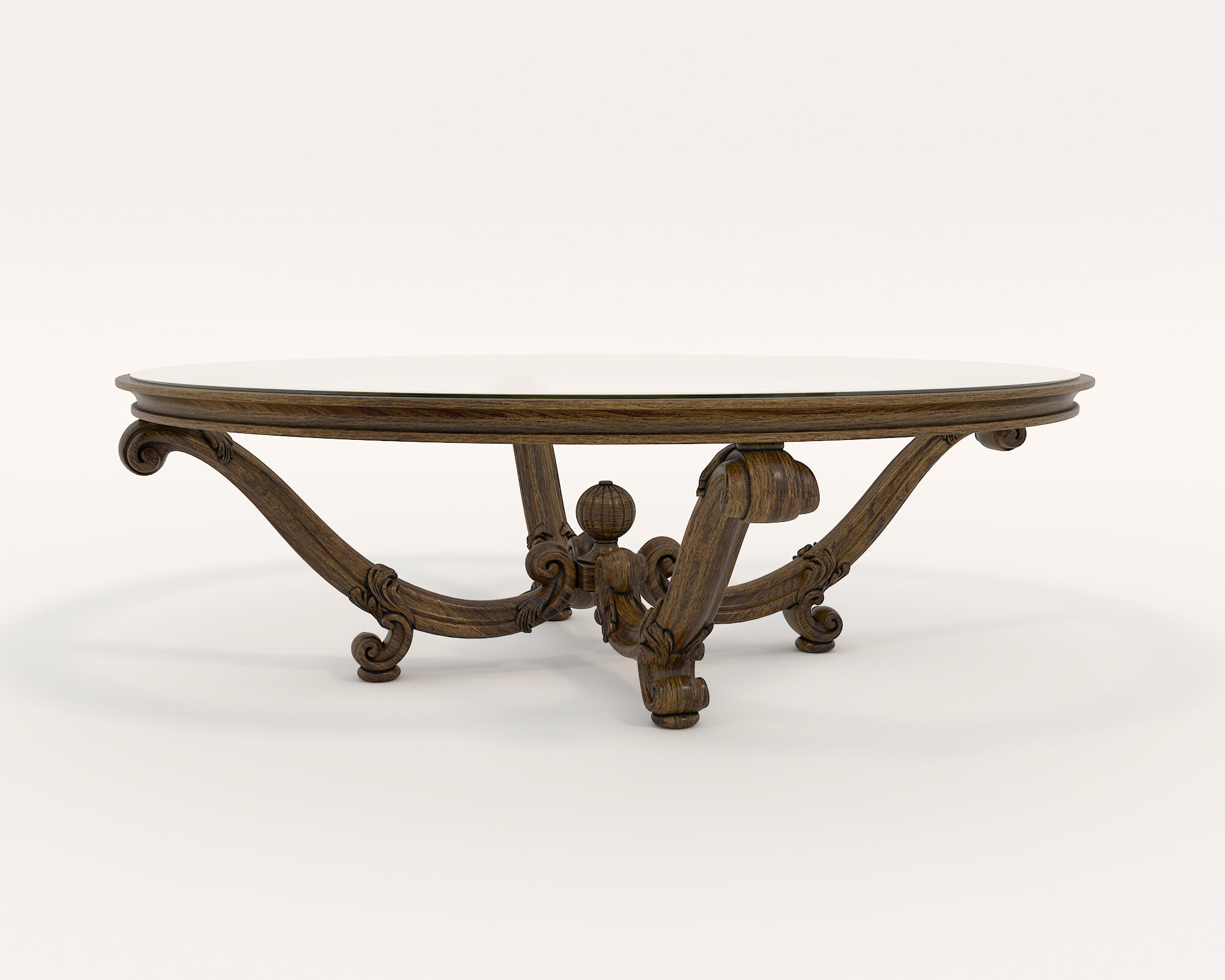 European Style Coffee Table and Armchairs 6 - 3D Model by nhattuankts