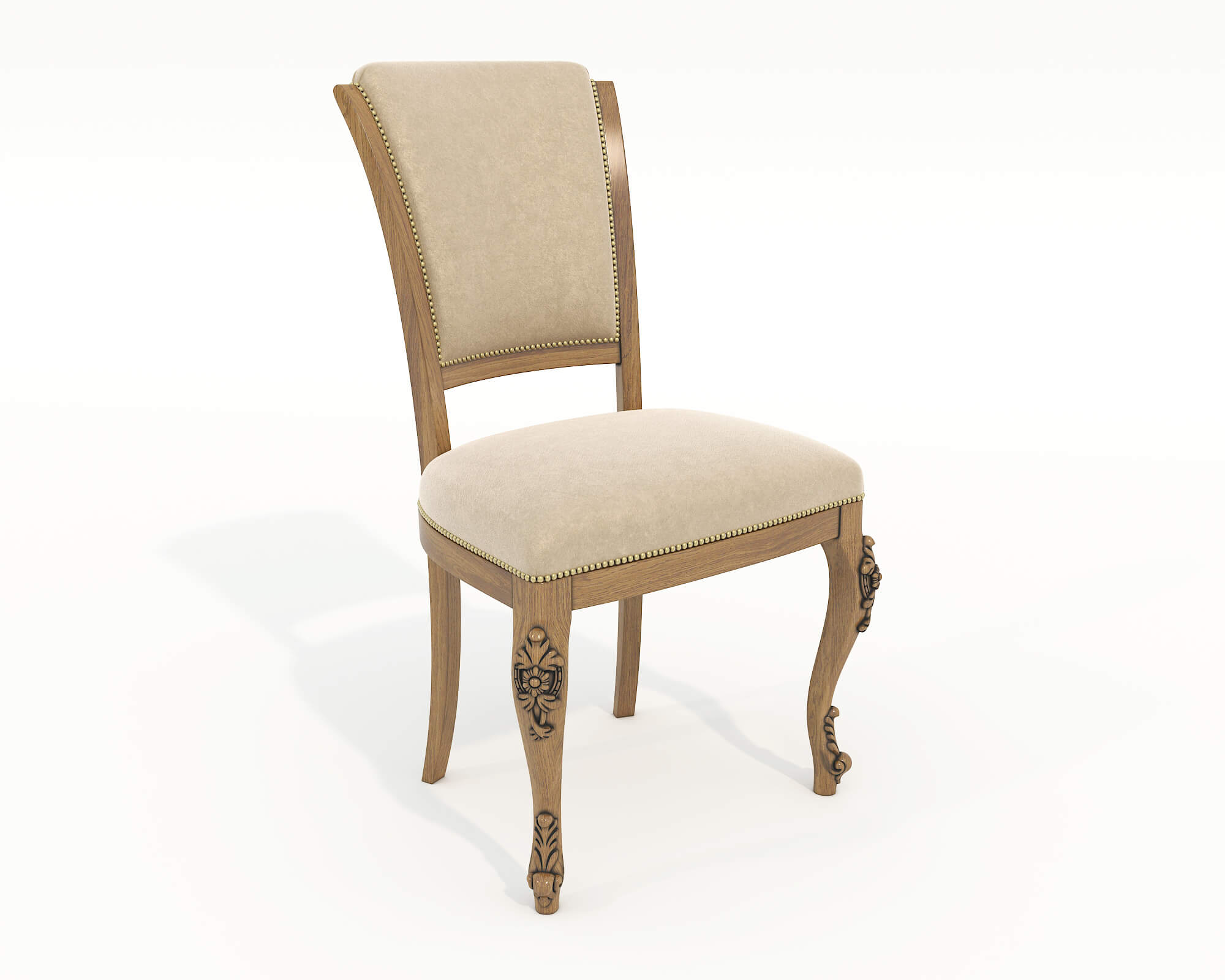 European Style Dining Table and Chairs 15 - 3D Model by nhattuankts