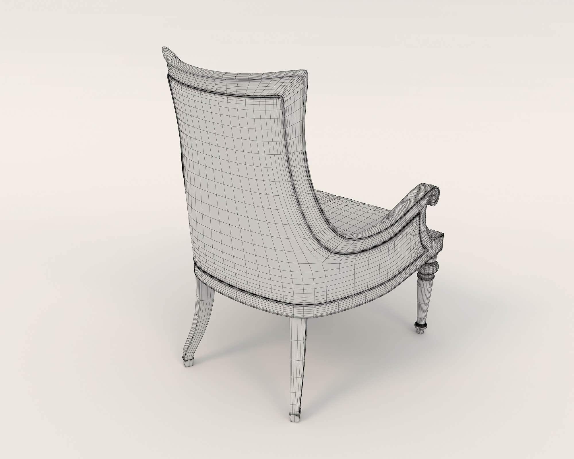 European Style Dining Table and Chairs 15 - 3D Model by nhattuankts