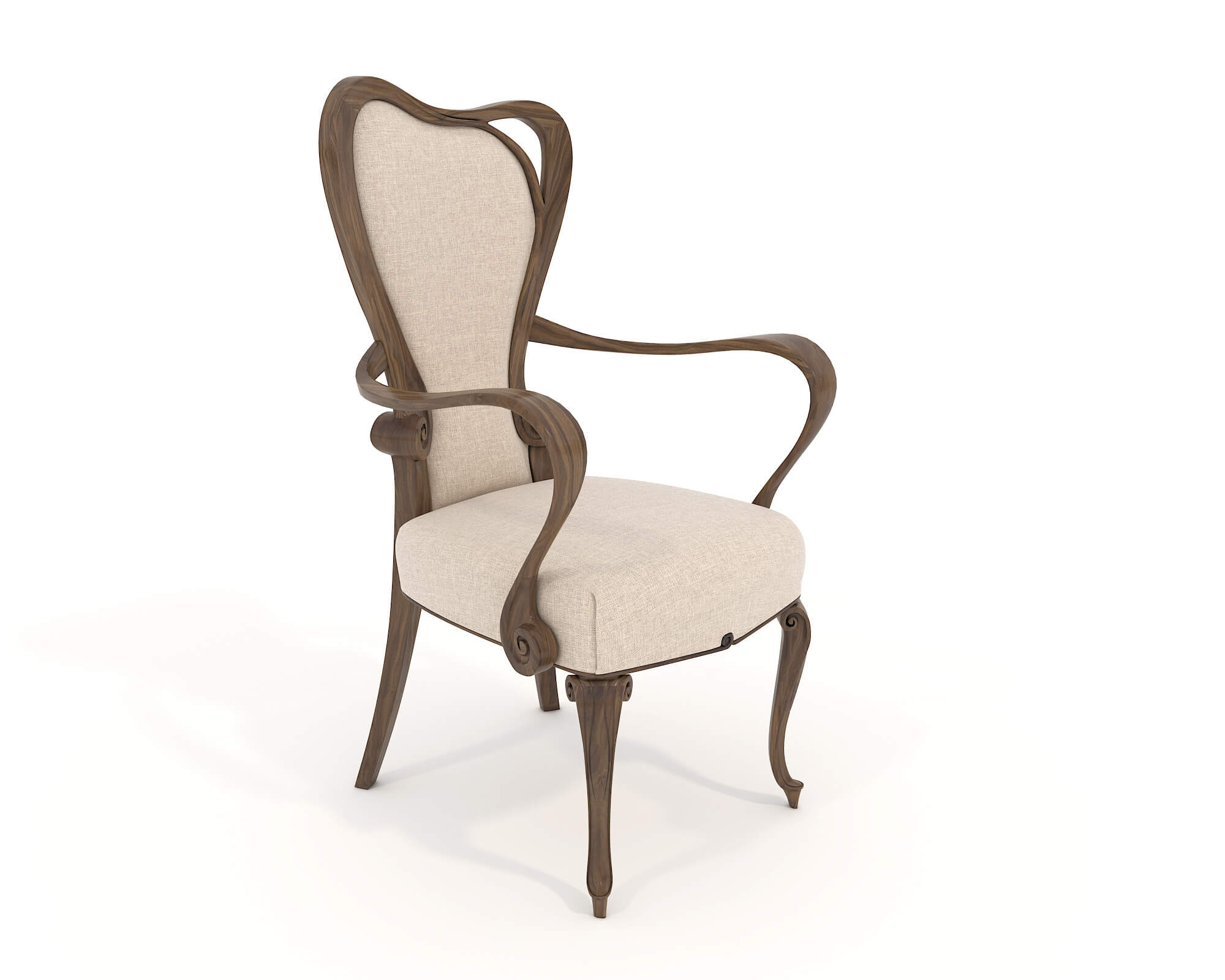 European Style Dining Table and Chairs 17 - 3D Model by nhattuankts