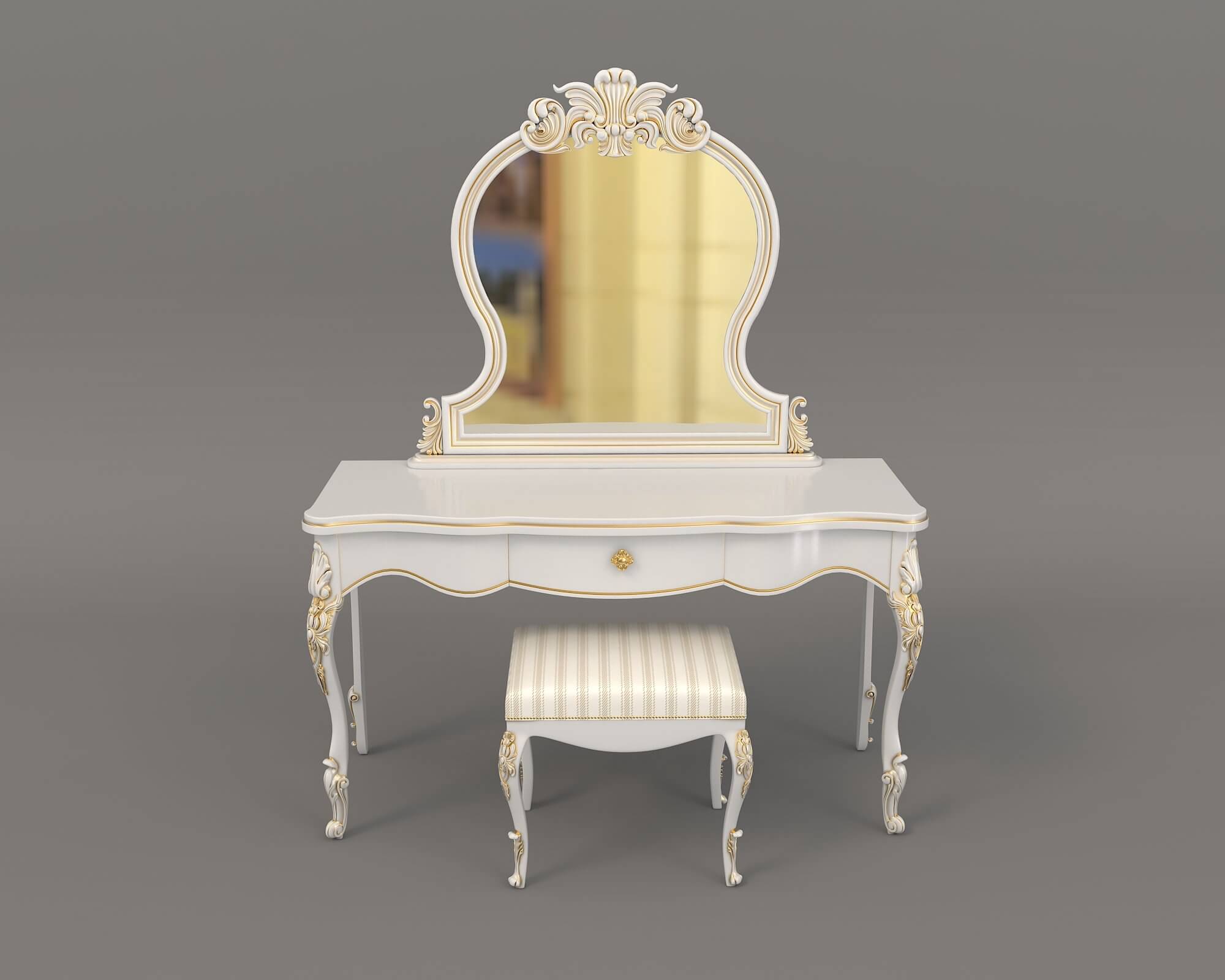European Style Dressing Table 7 - 3D Model by nhattuankts