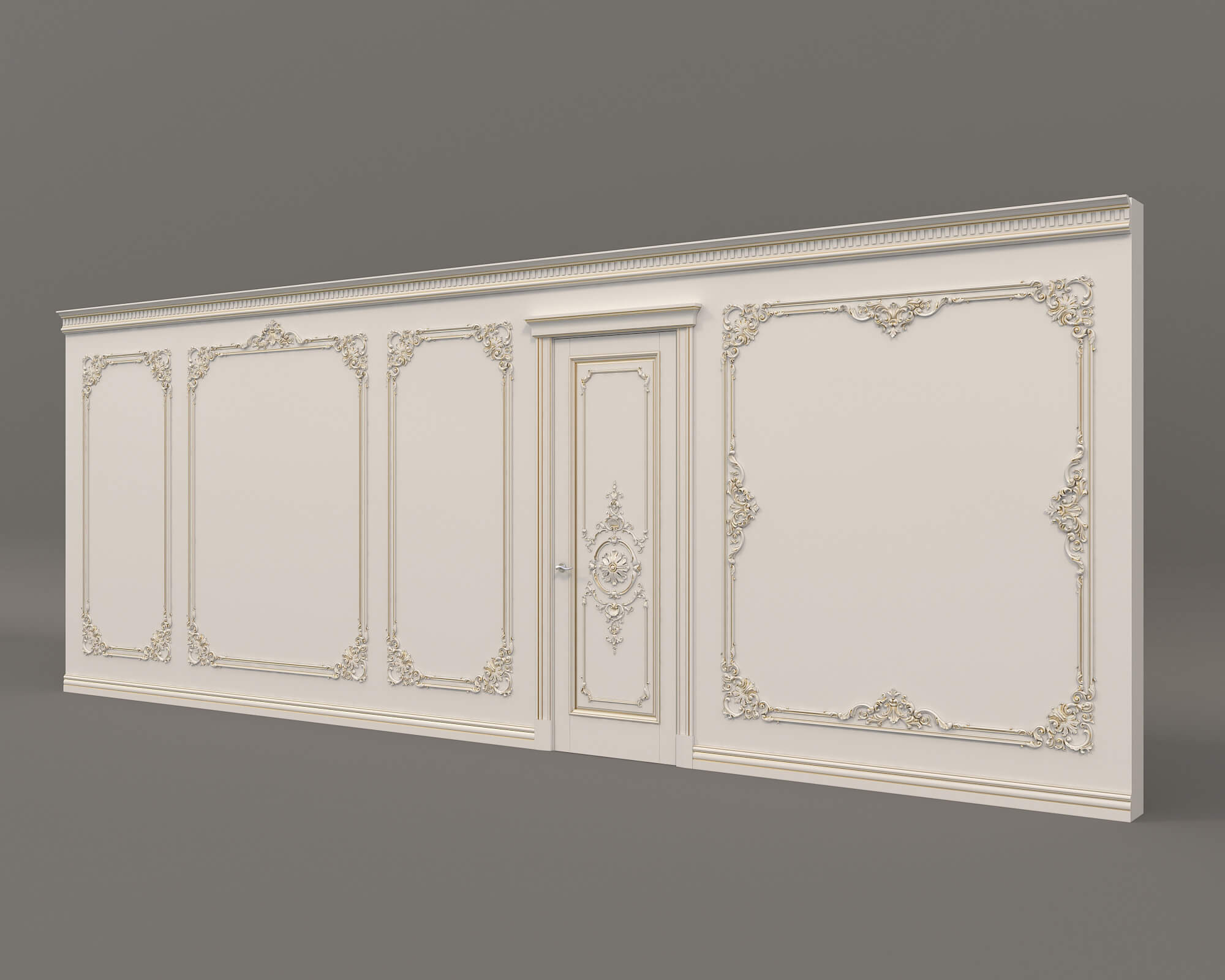 European Style Interior Wall Decoration 10 - 3D Model by nhattuankts