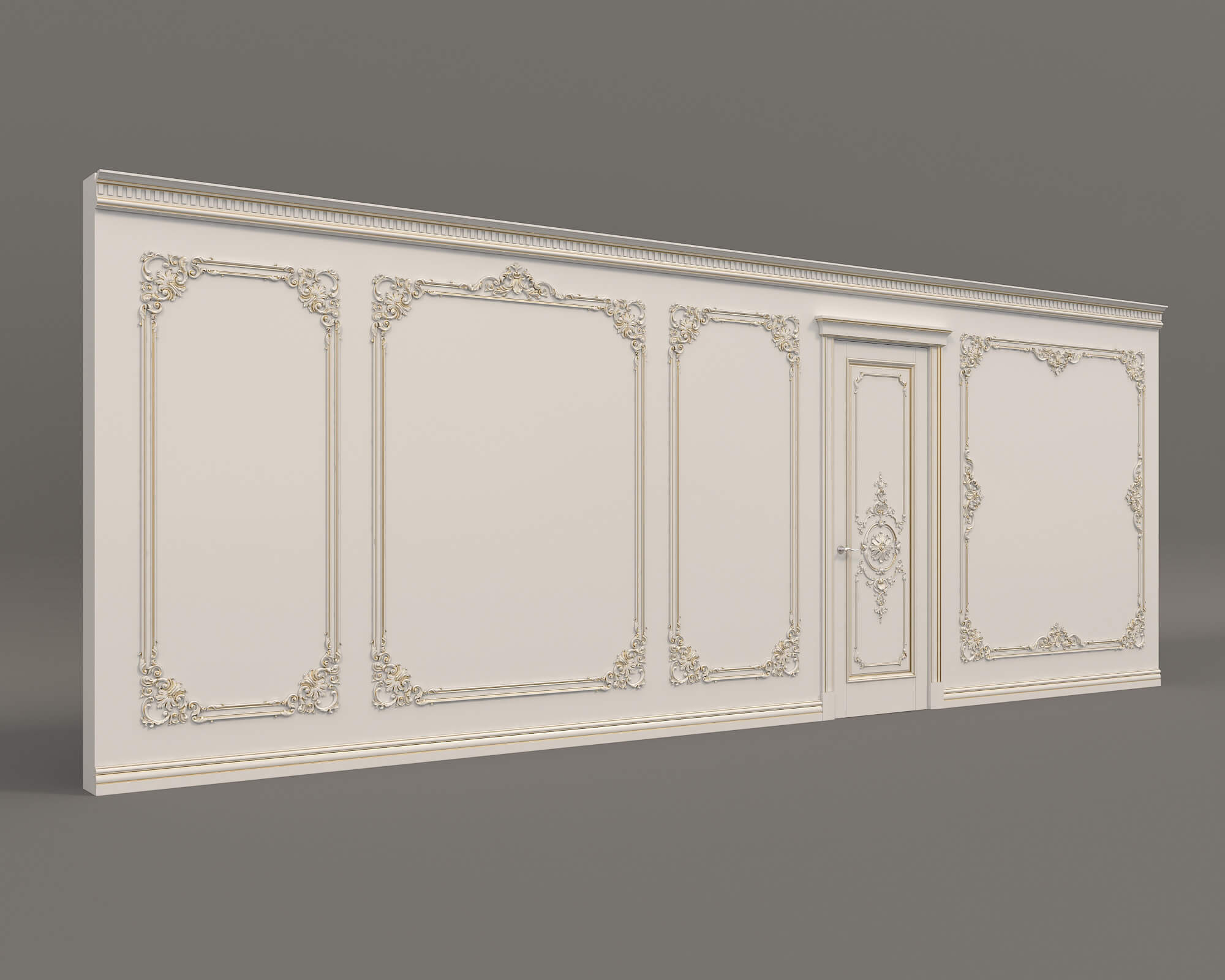 European Style Interior Wall Decoration 10 - 3D Model by nhattuankts