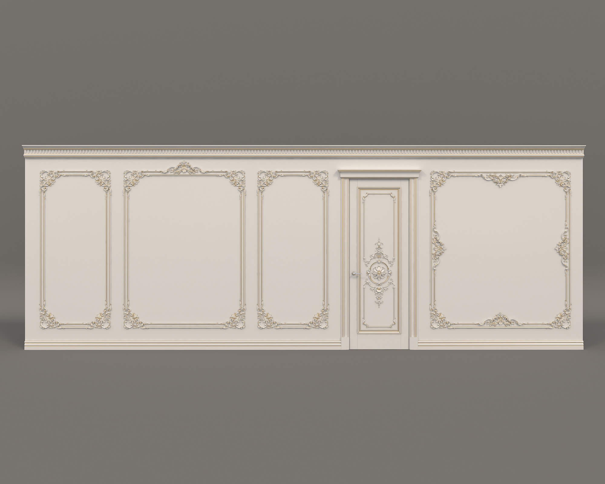 European Style Interior Wall Decoration 10 - 3D Model by nhattuankts