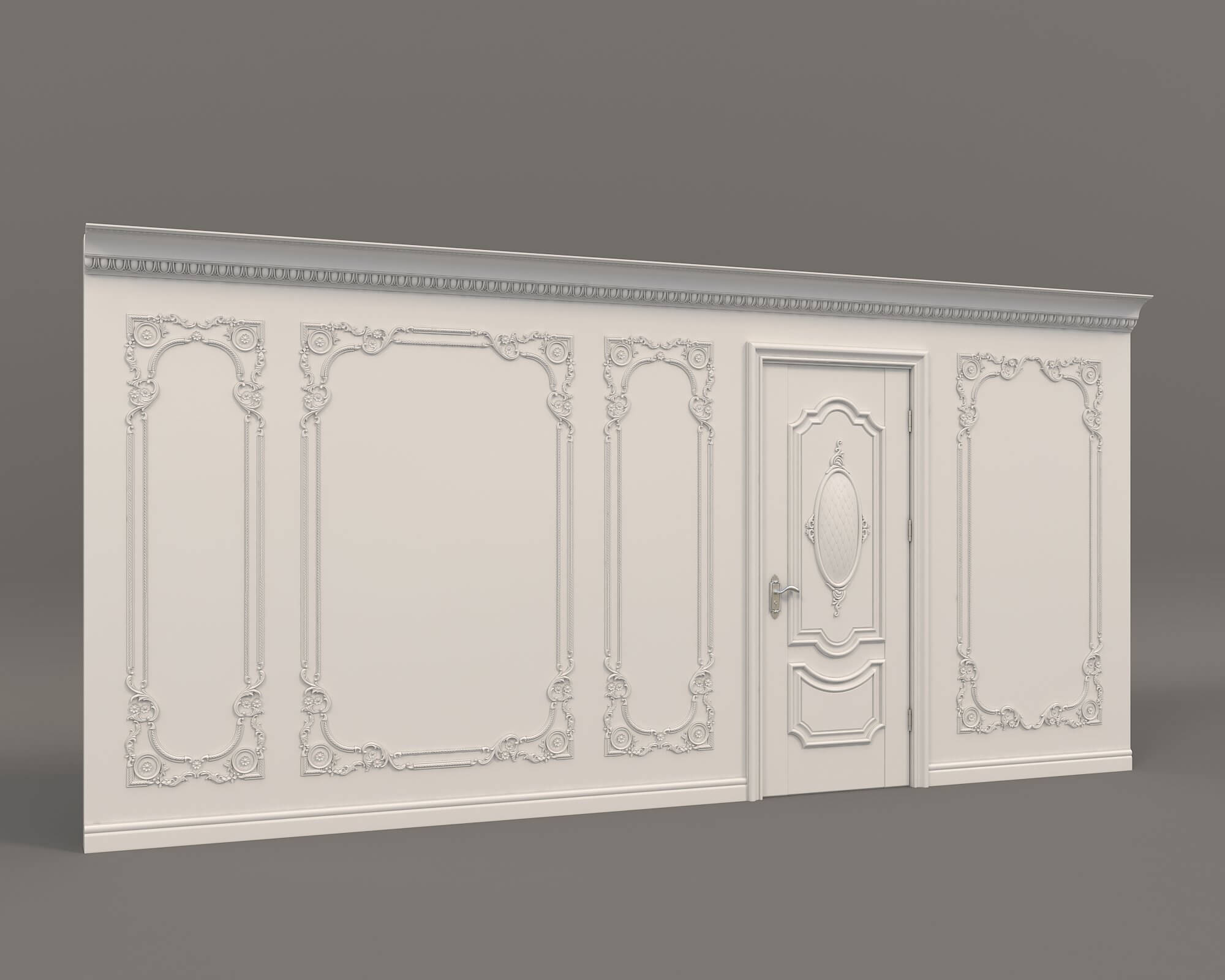 European Style Interior Wall Decoration 5 - 3D Model by nhattuankts
