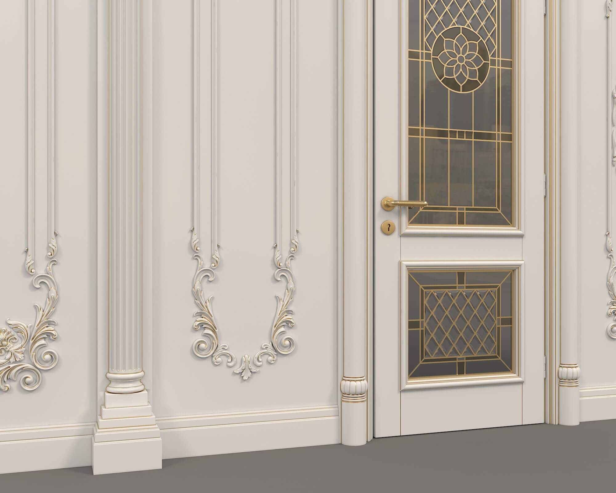 European Style Interior Wall Decoration 6 - 3D Model by nhattuankts
