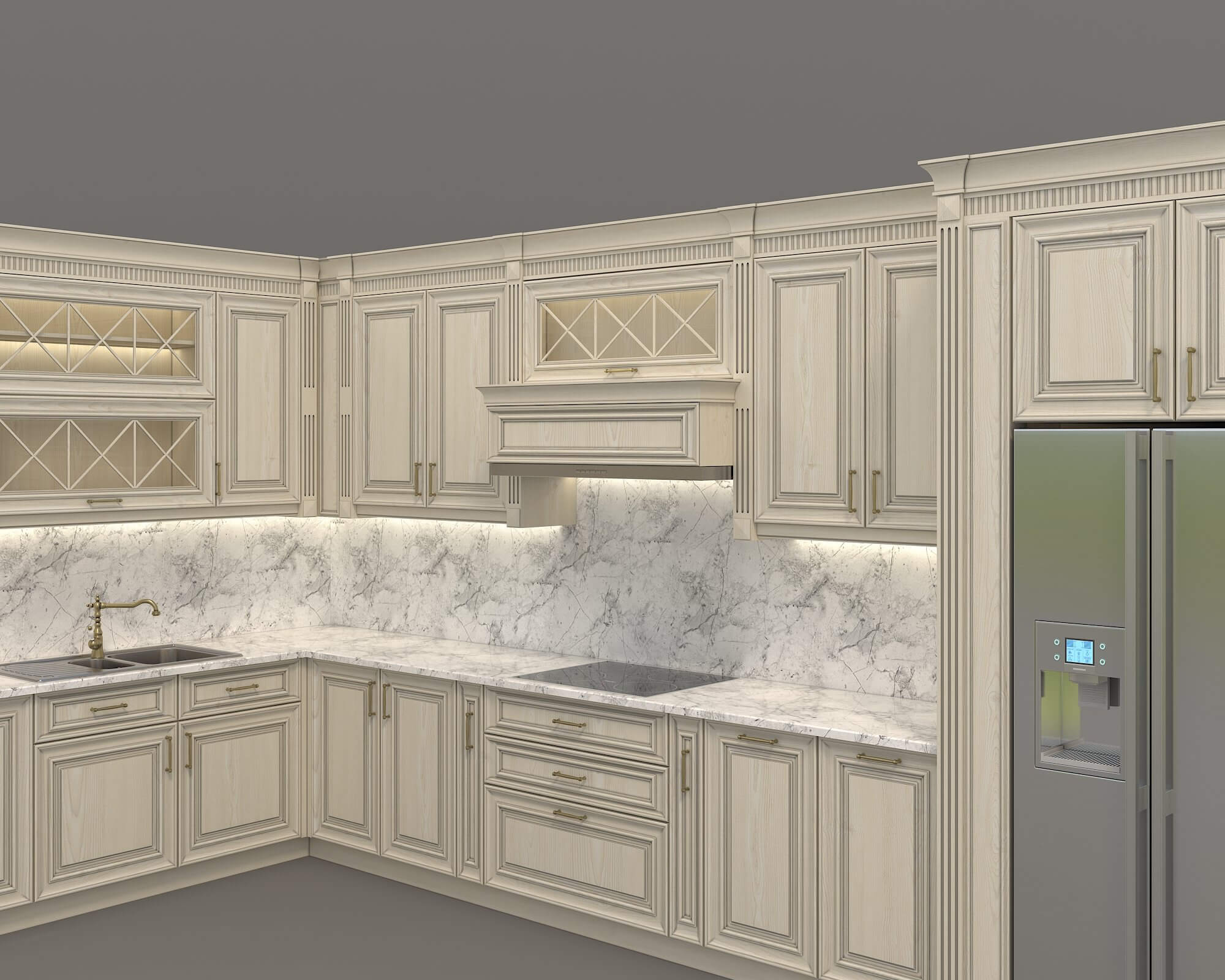 European Style Kitchen 6 - 3D Model by nhattuankts