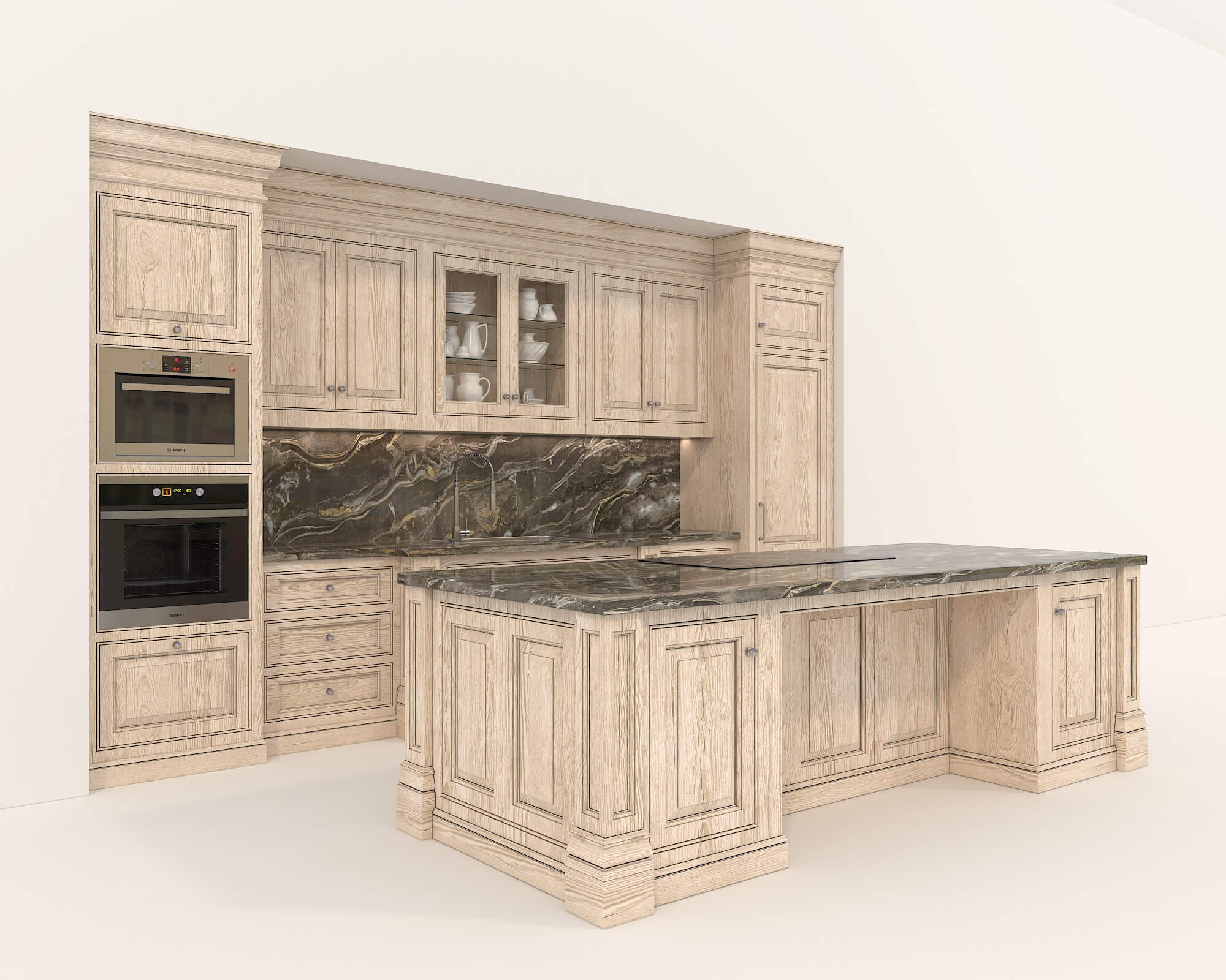 European Style Kitchen 7 - 3D Model by nhattuankts