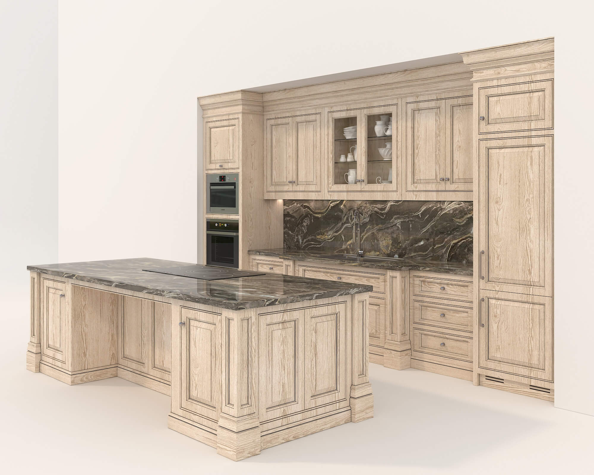 European Style Kitchen 7 - 3D Model by nhattuankts