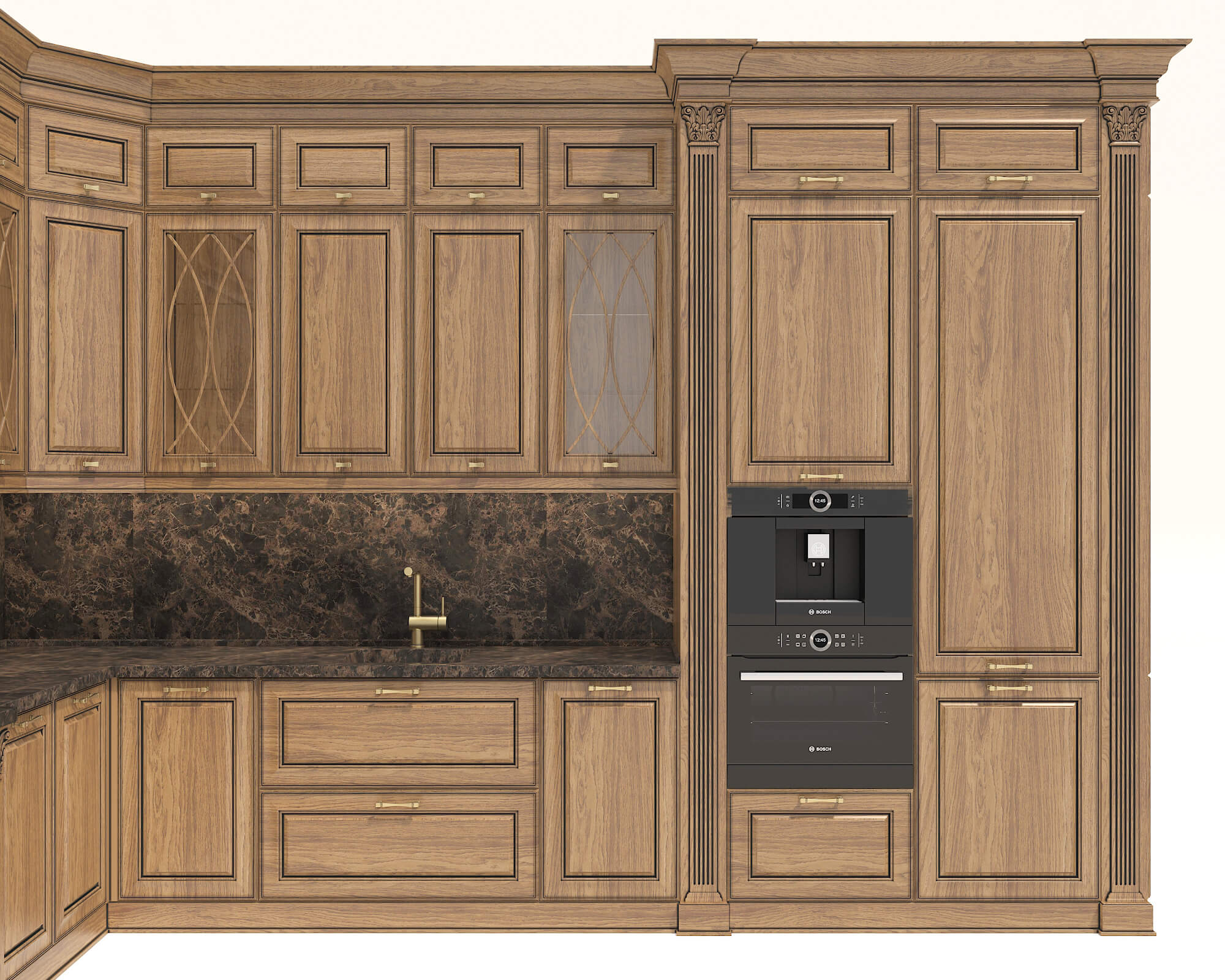 European Style Kitchen 8 - 3D Model by nhattuankts