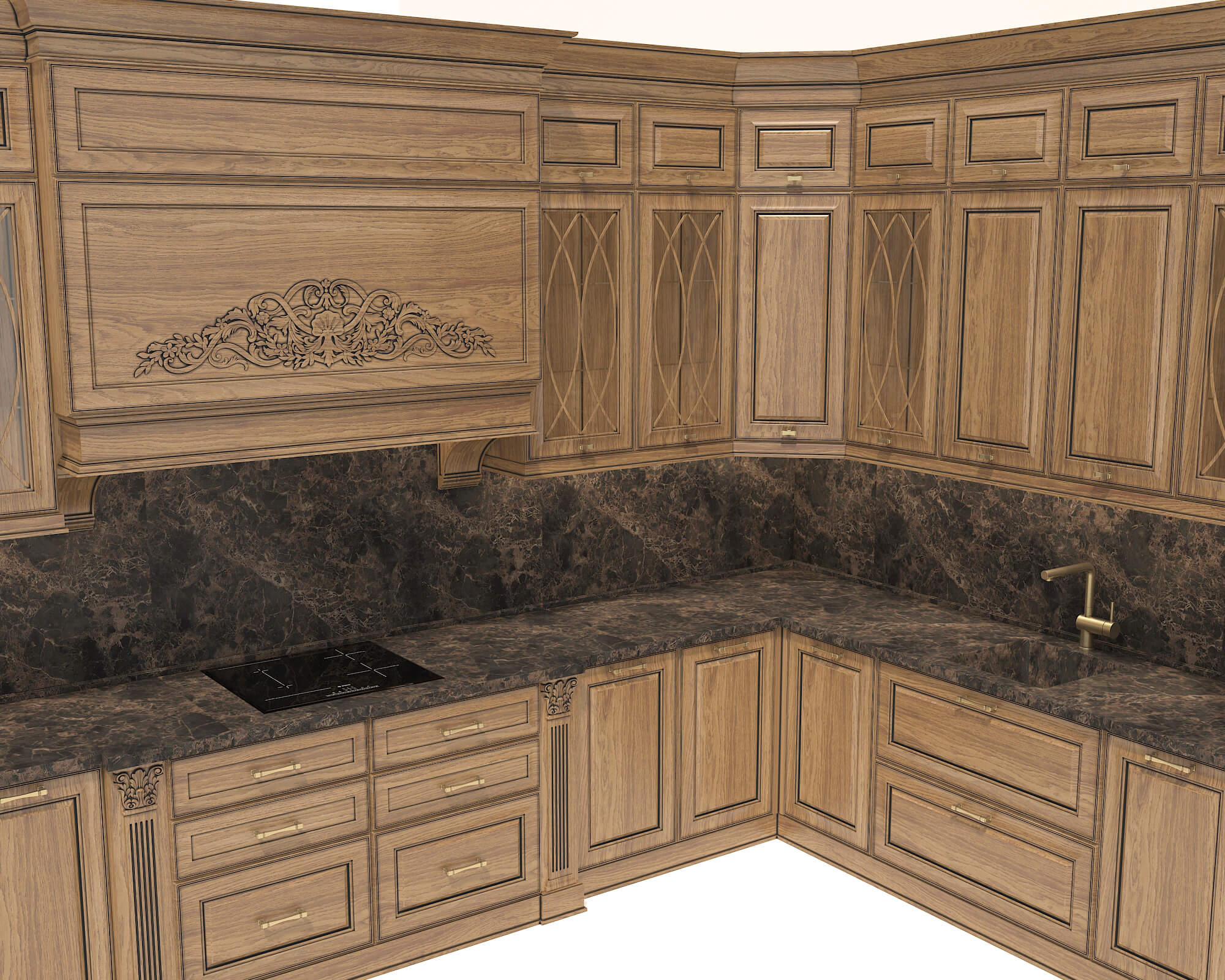 European Style Kitchen 8 - 3D Model by nhattuankts