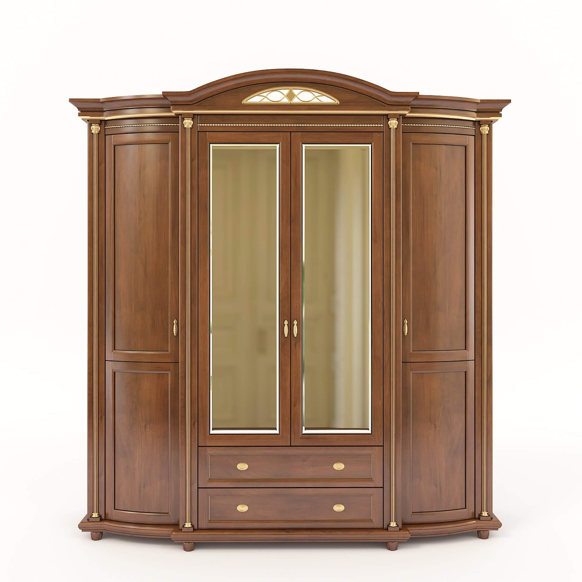 European Style Wardrobe 2 - 3D Model by nhattuankts