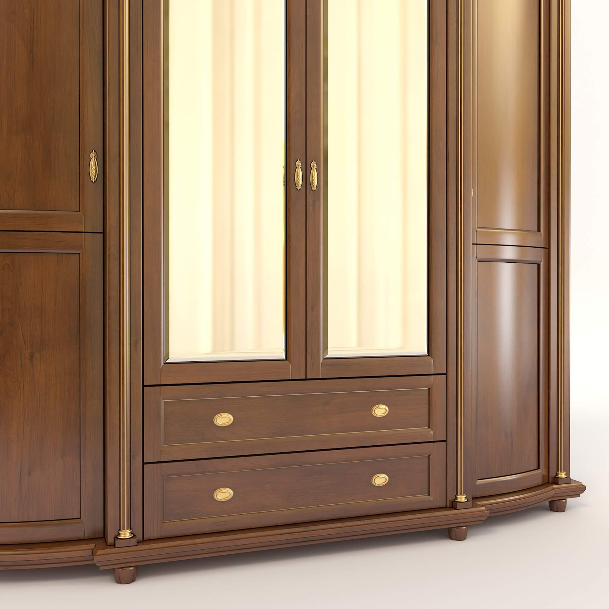 European Style Wardrobe 2 - 3D Model by nhattuankts
