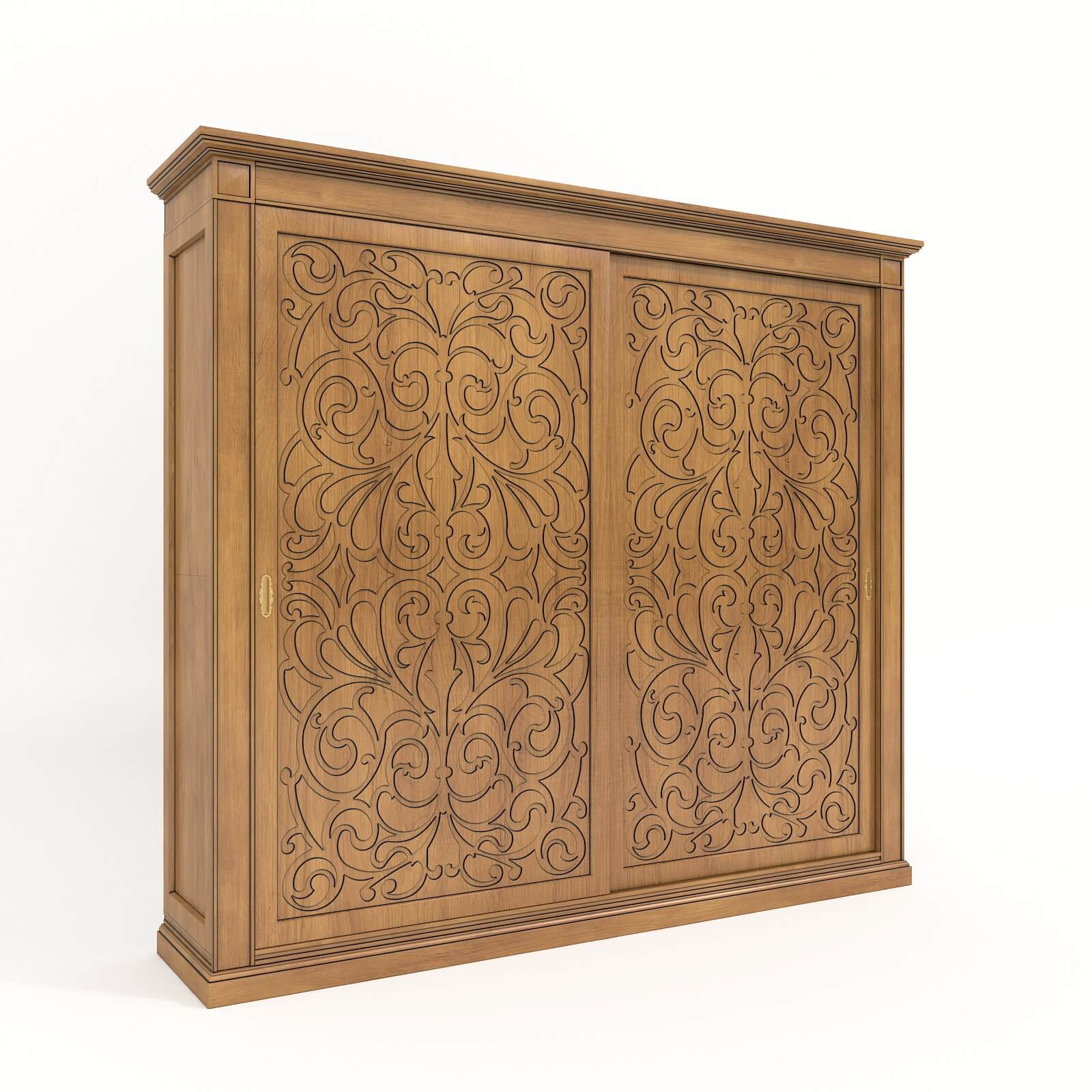 European Style Wardrobe 3 - 3D Model by nhattuankts