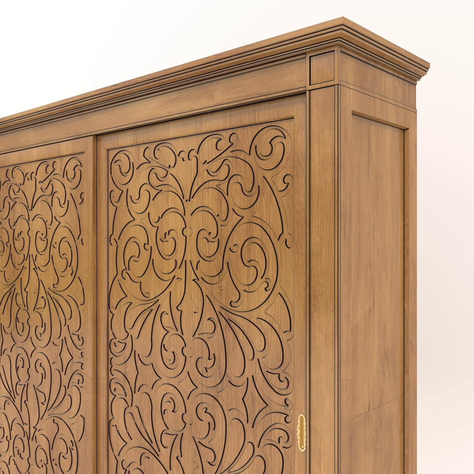 European Style Wardrobe 3 - 3D Model by nhattuankts