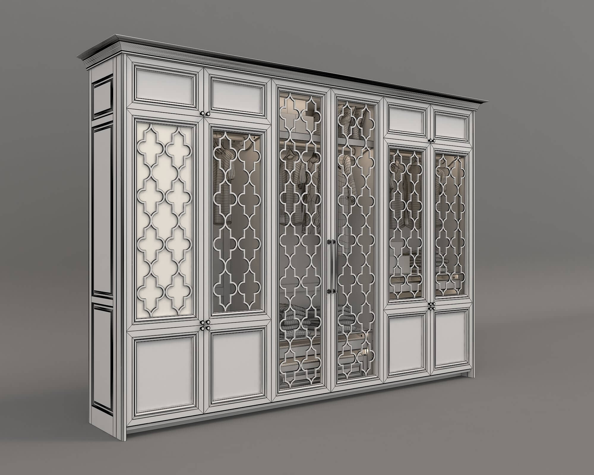 European Style Wardrobe - 3D Model by nhattuankts