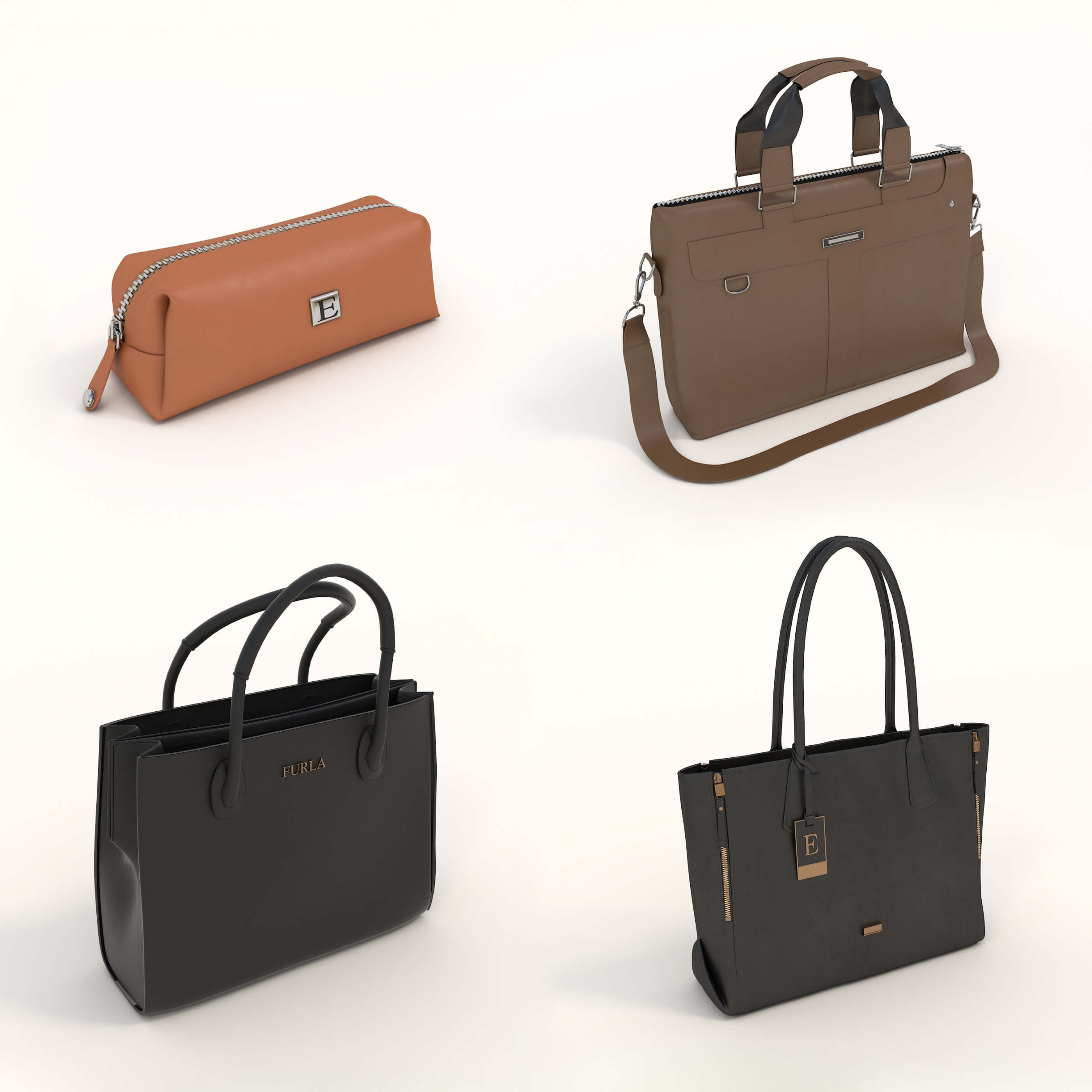Fashion Handbags Collection 2 - 3D Model by nhattuankts