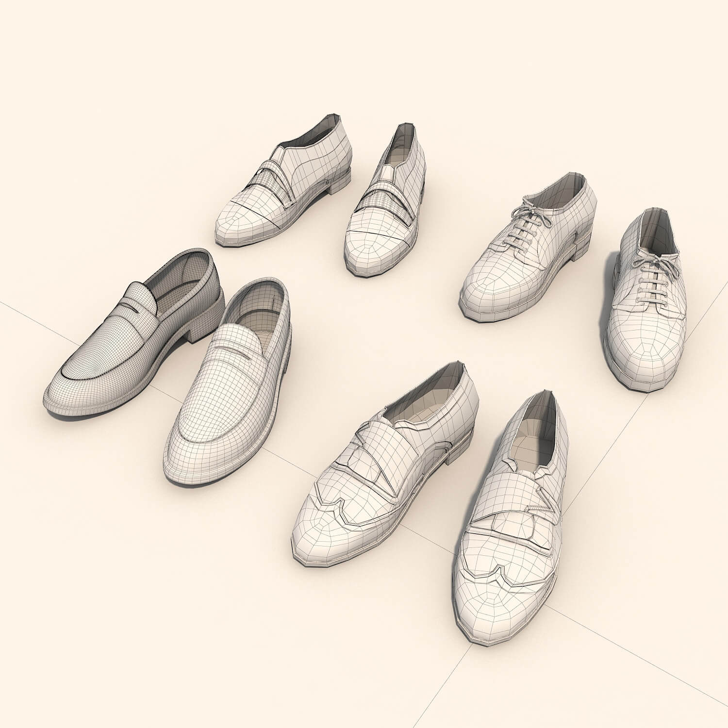 Leather Shoes 6 - 3D Model by nhattuankts