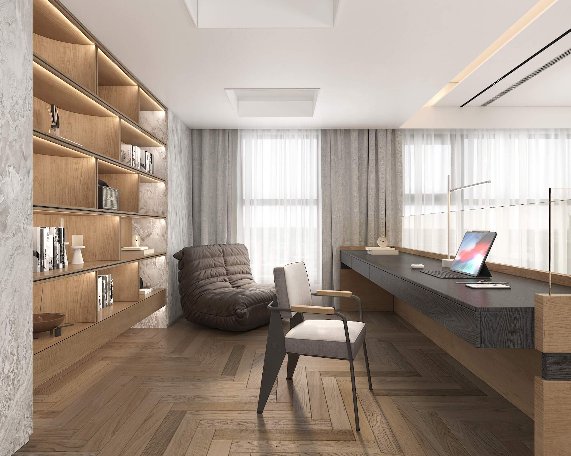 Living Room and Kitchen Scene 3 - 3D Model by nhattuankts