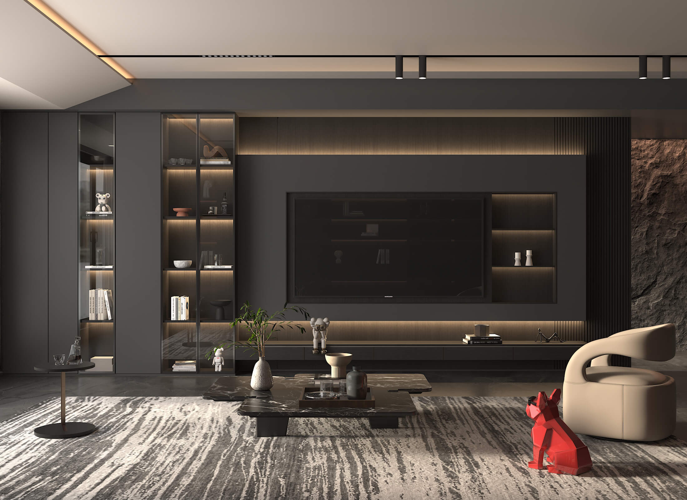 Living Room Scene 18 - 3D Model by nhattuankts