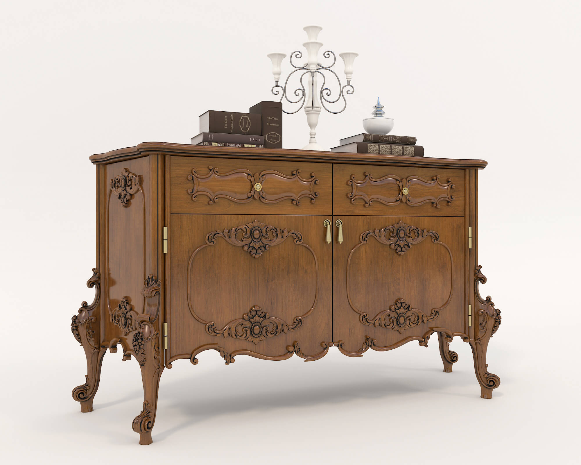 Luxury Classic Sideboard - 3D Model by nhattuankts