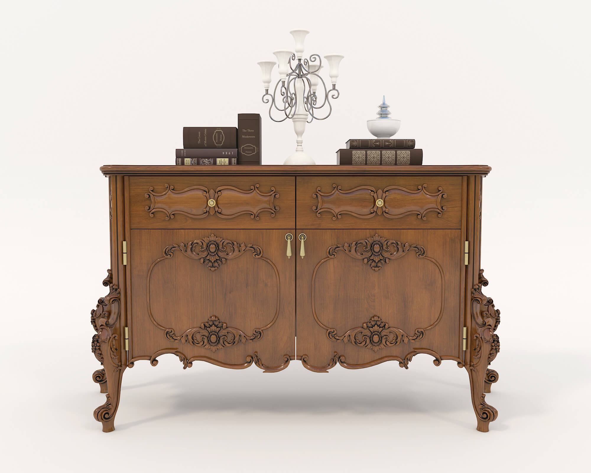 Luxury Classic Sideboard - 3D Model by nhattuankts