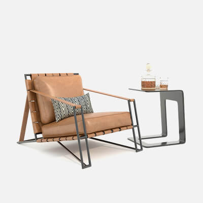 Luxury Coffee Table and Lounge Chair 7 - 3D Model by nhattuankts