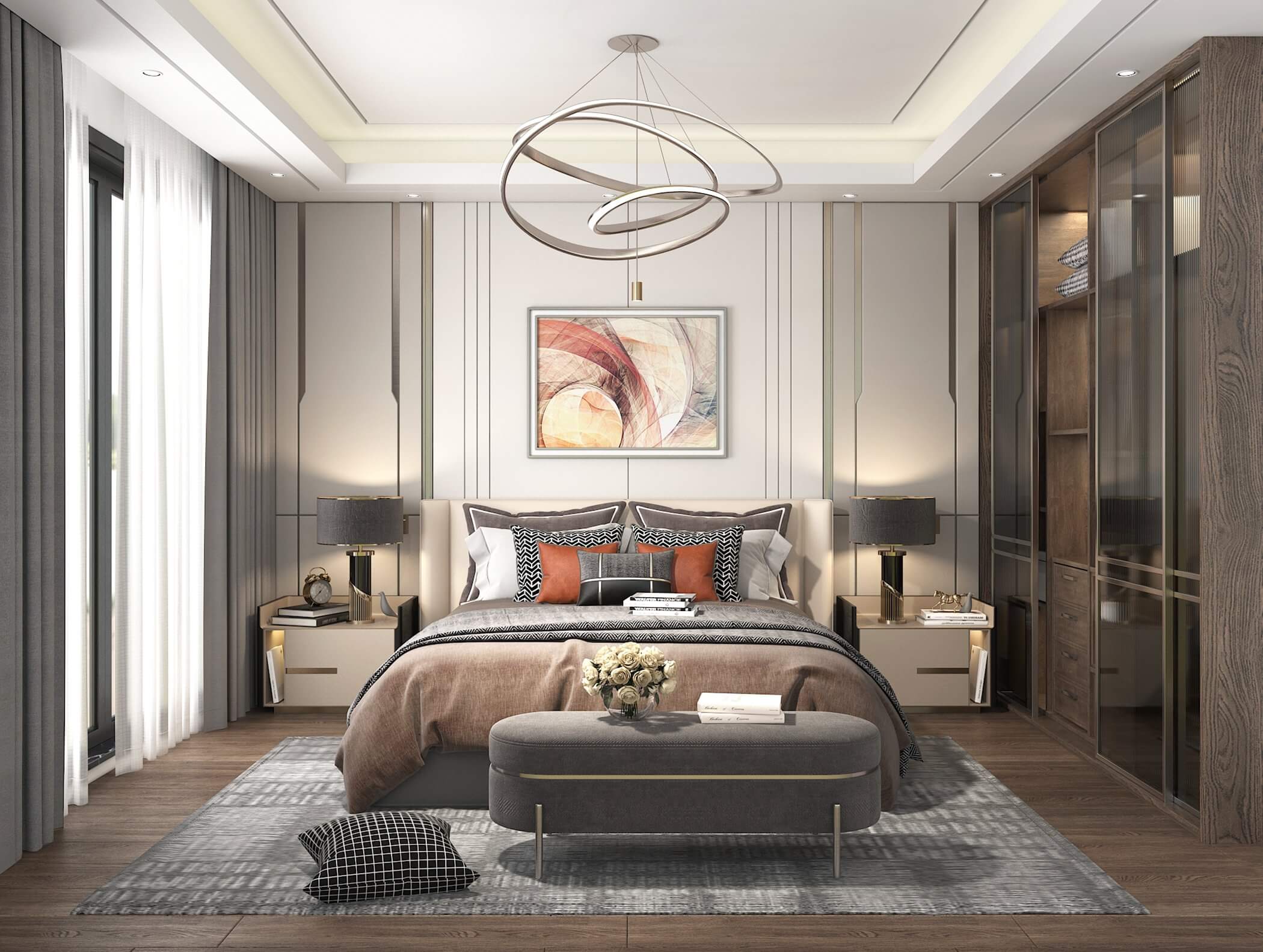 Modern Bedroom Interior Scene 14 - 3D Model by nhattuankts