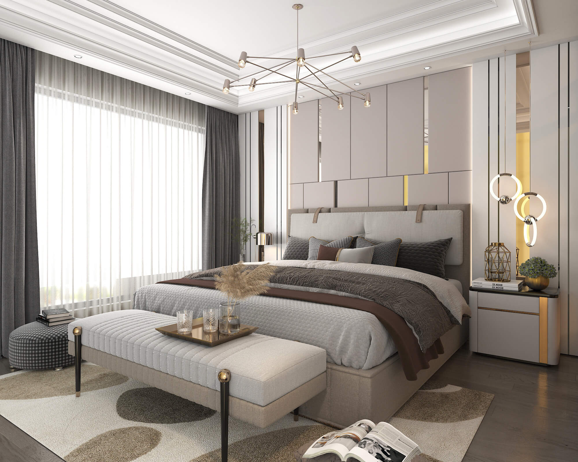Modern Bedroom Interior Scene 22 - 3D Model by nhattuankts