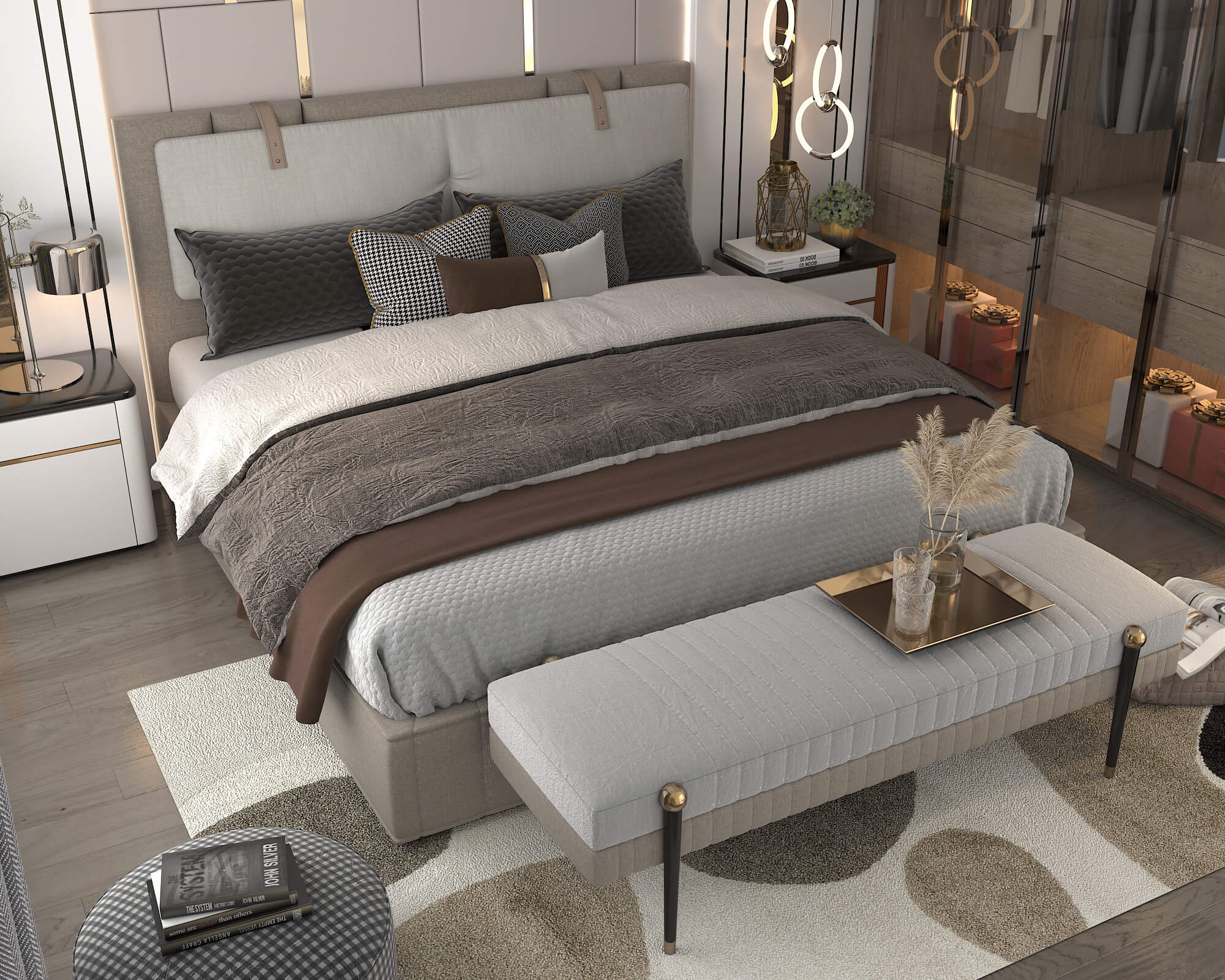 Modern Bedroom Interior Scene 22 - 3D Model by nhattuankts