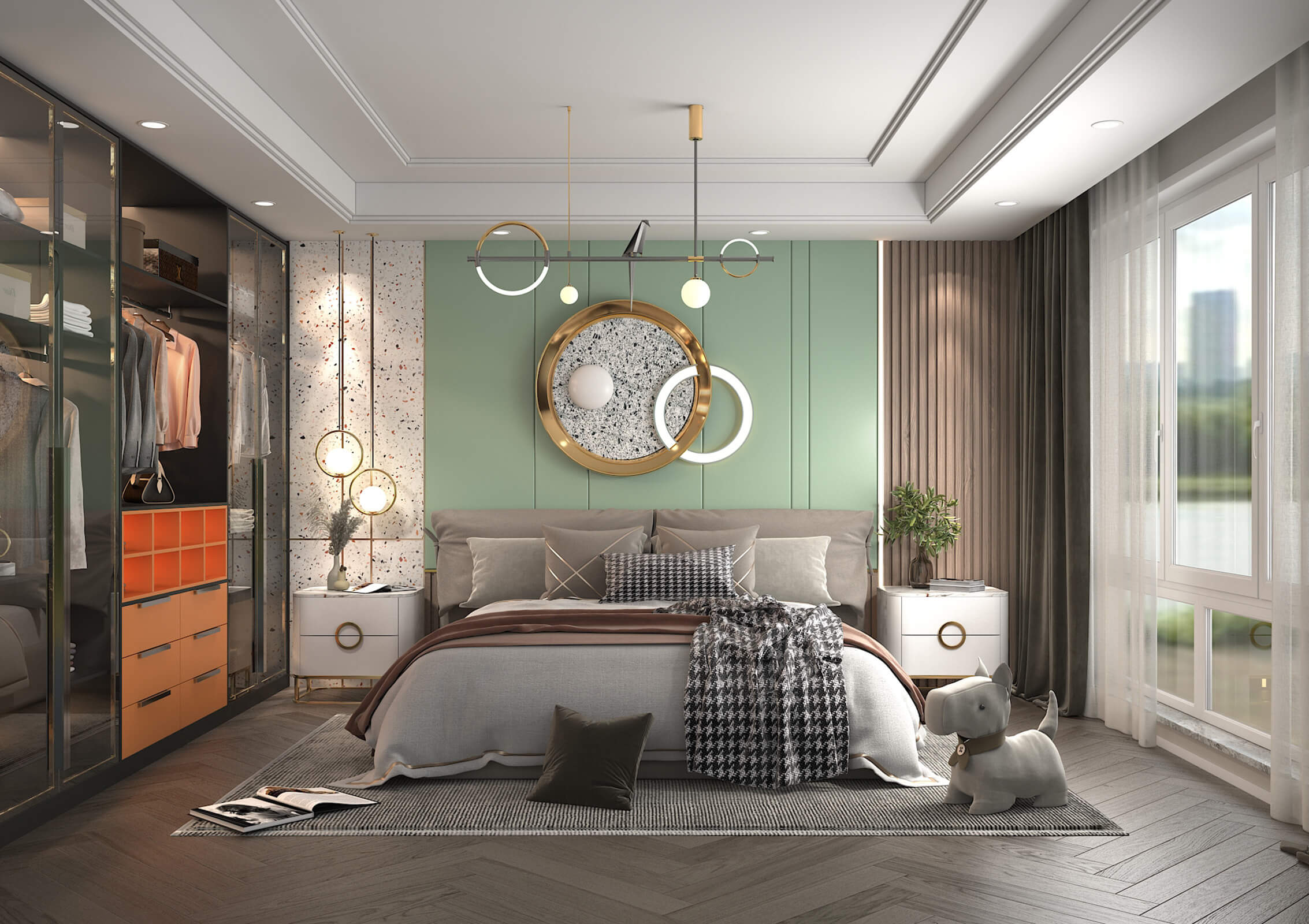 Modern Bedroom Interior Scene 23 - 3D Model by nhattuankts