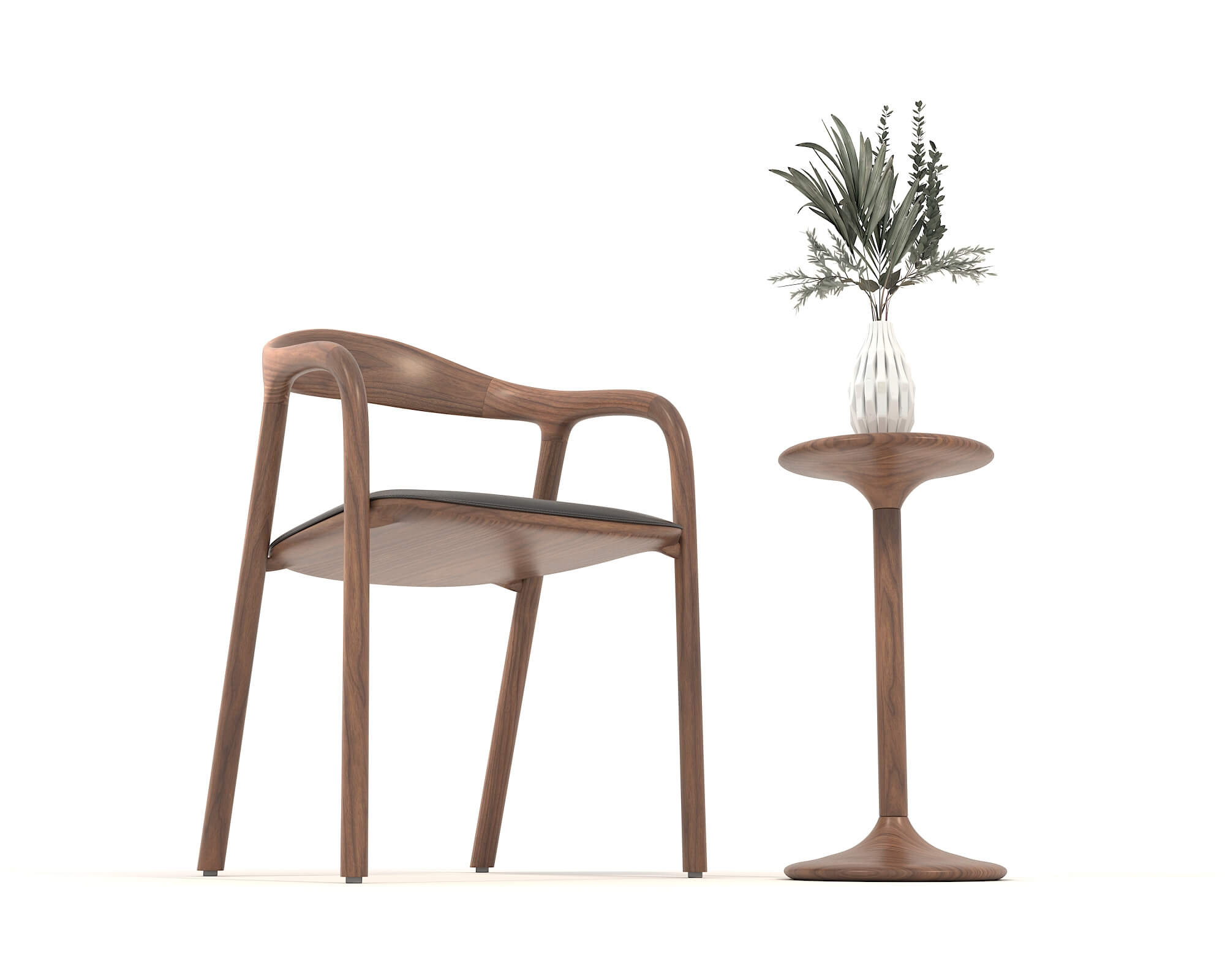 Modern Coffee Table and Chair 19 - 3D Model by nhattuankts