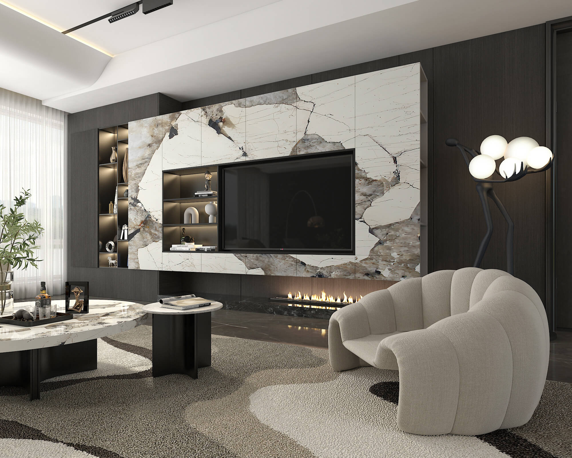 Modern Living Room Scene 2 - 3D Model by nhattuankts