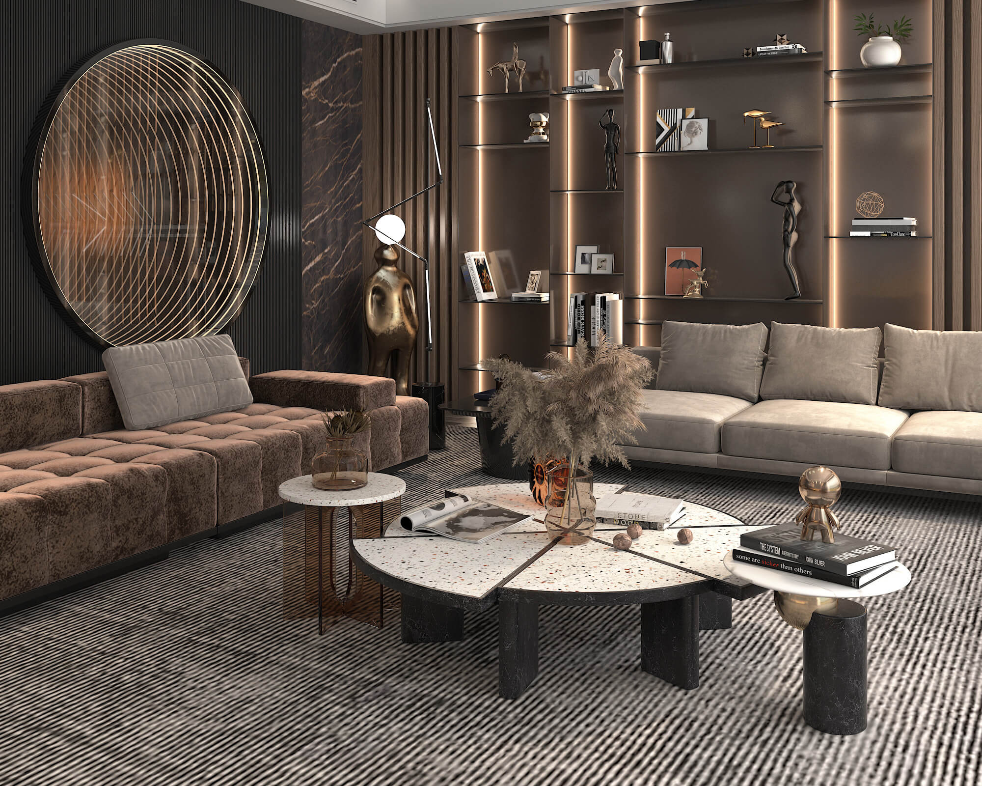 Modern Living Room Scene 3 - 3D Model by nhattuankts