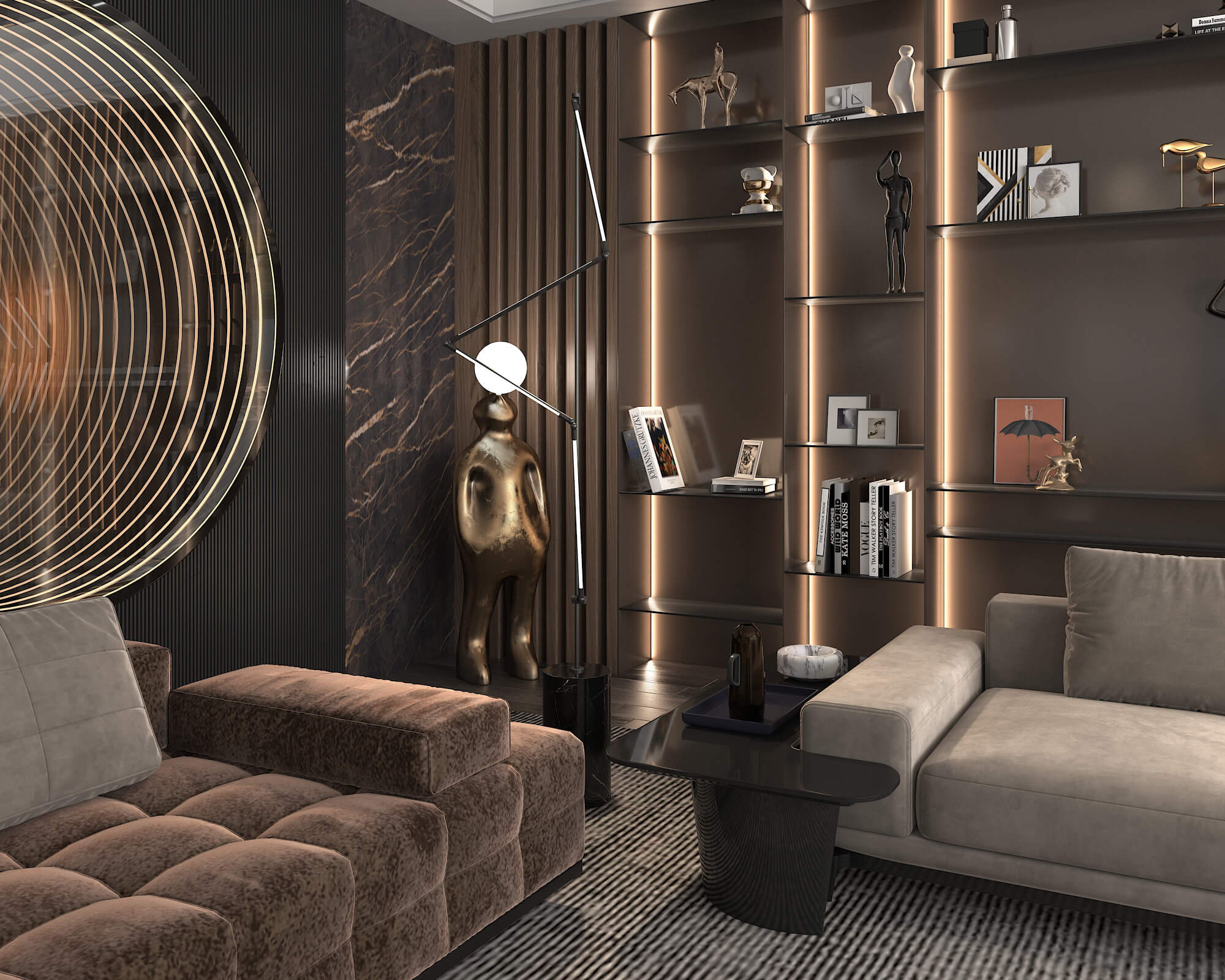 Modern Living Room Scene 3 - 3D Model by nhattuankts